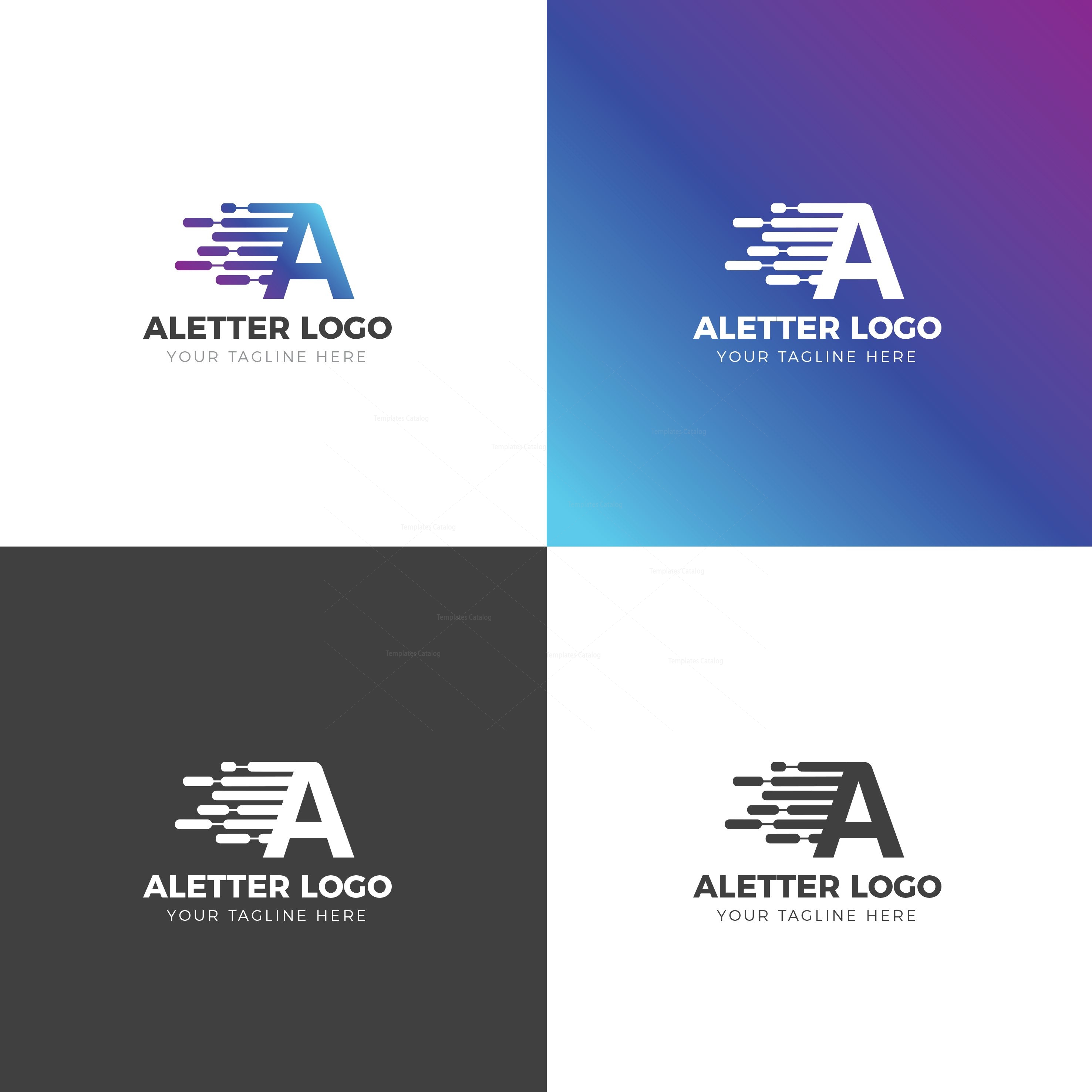 A Letter Creative Logo Design Template - Graphic Templates