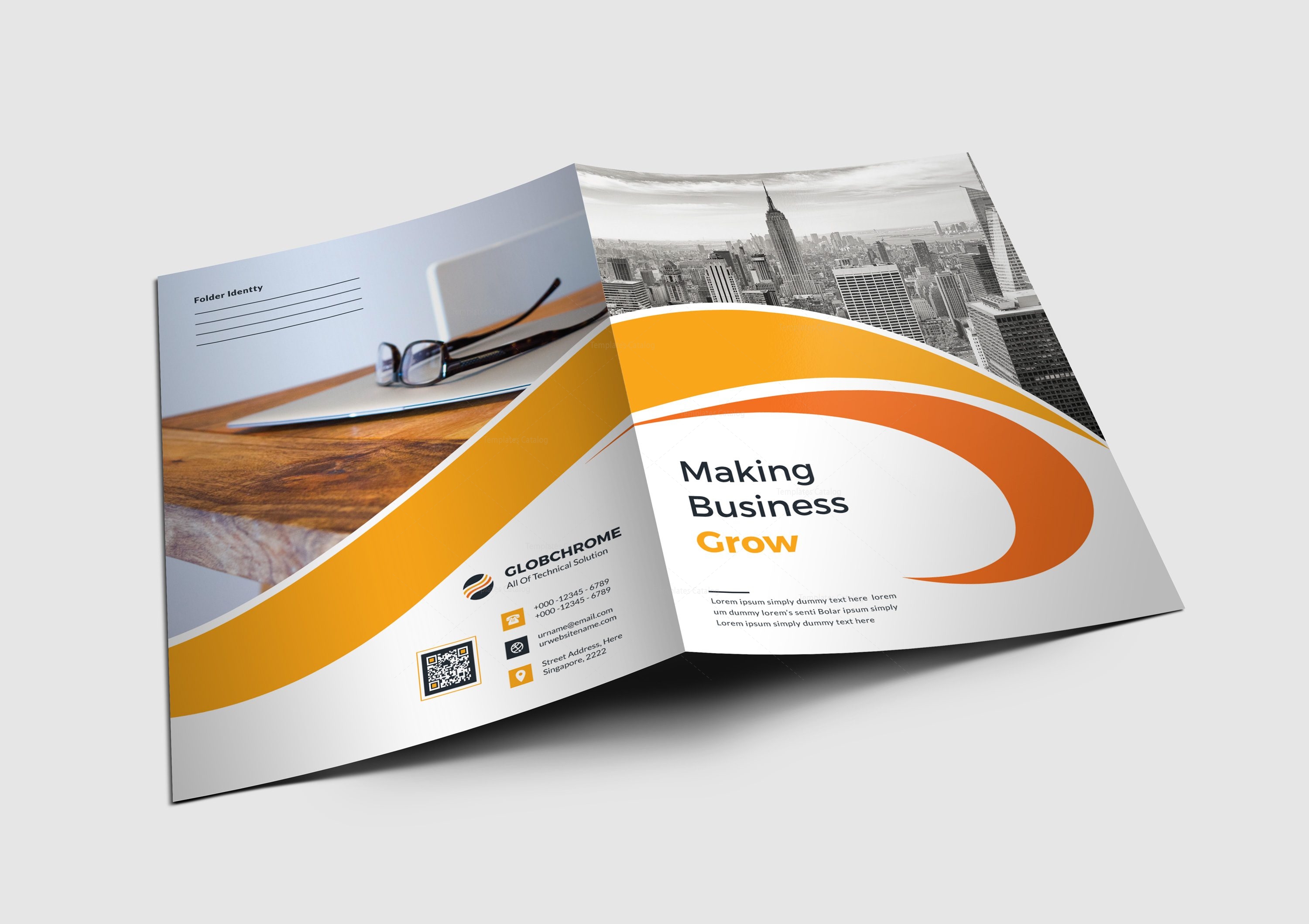 Atlanta Corporate Presentation Folder Design Template - Graphic Templates Atlanta Corporate Presentation Folder Design Template - Graphic Templates