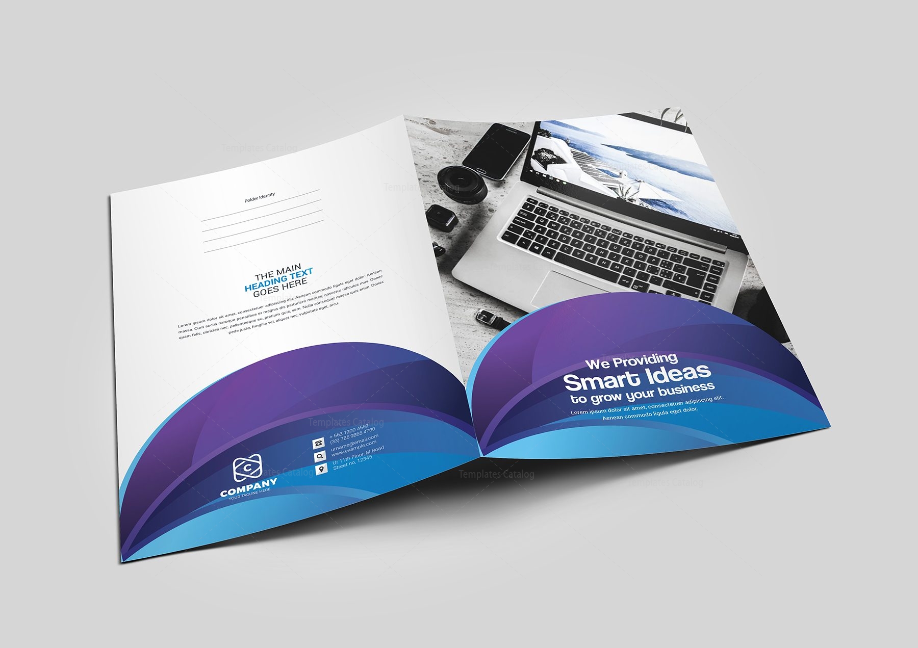 Best Presentation Folder Design Template - Graphic Templates