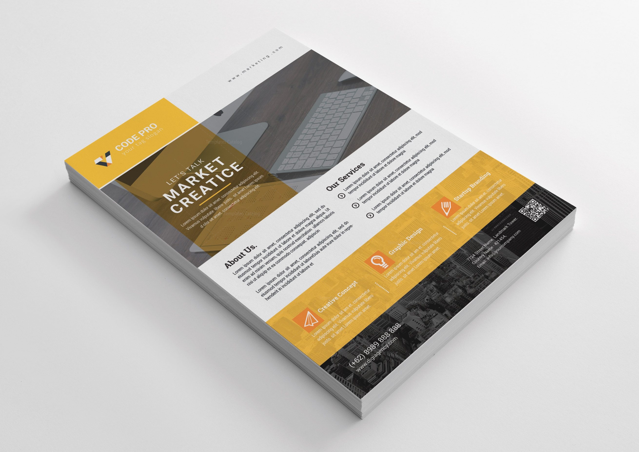Best Print Flyer Design Template - Graphic Templates