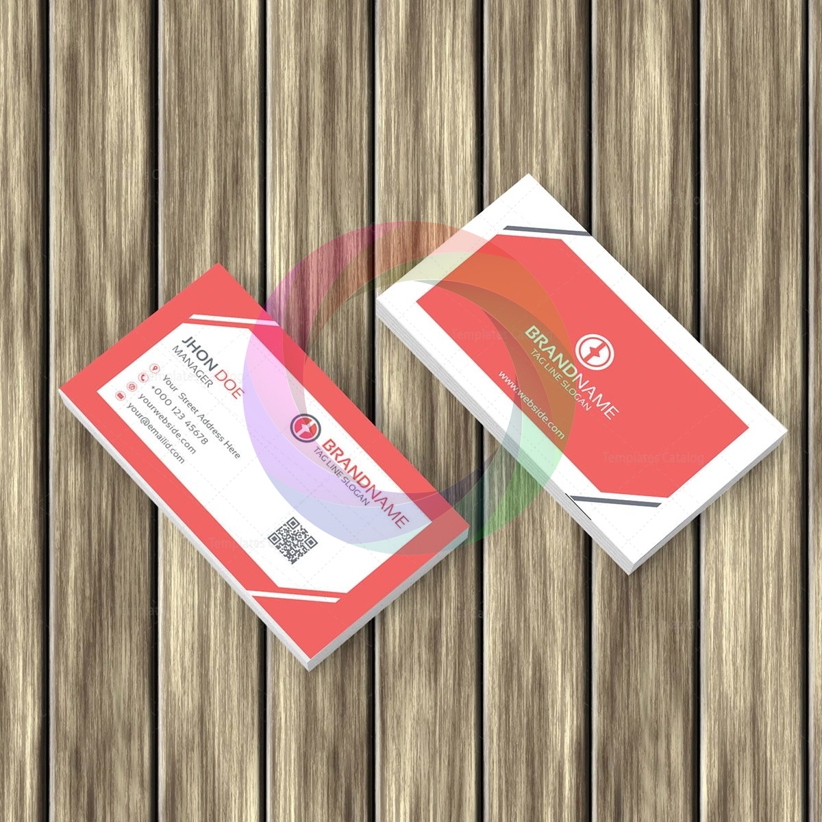 Brand Name Business Card Template - Graphic Templates