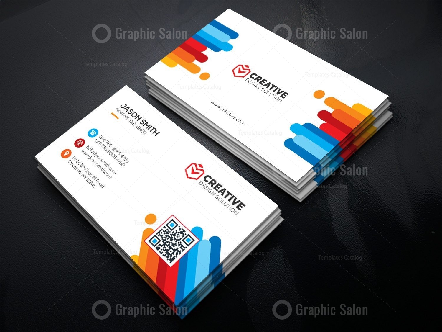 Bright Business Card Template - Graphic Templates