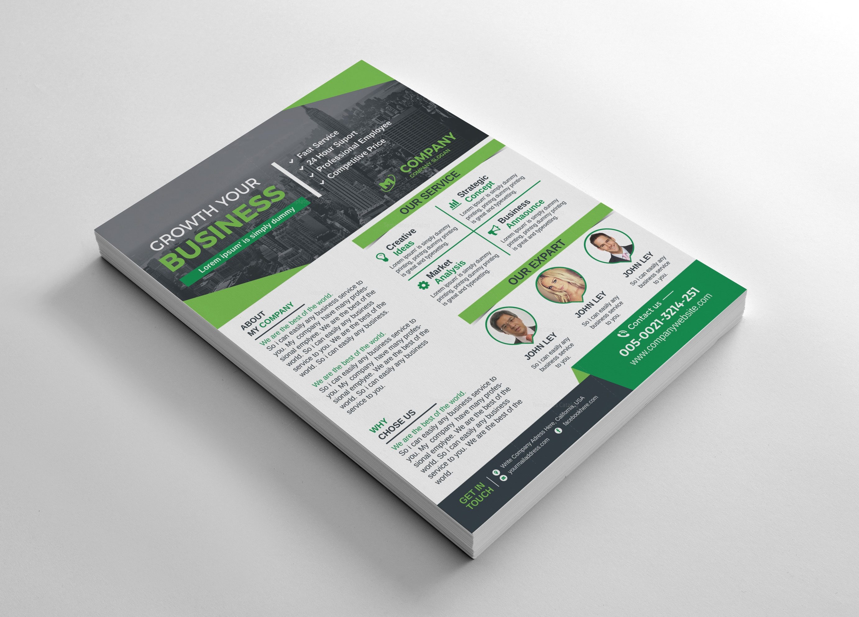 Business Flyers Design Template - Graphic Templates
