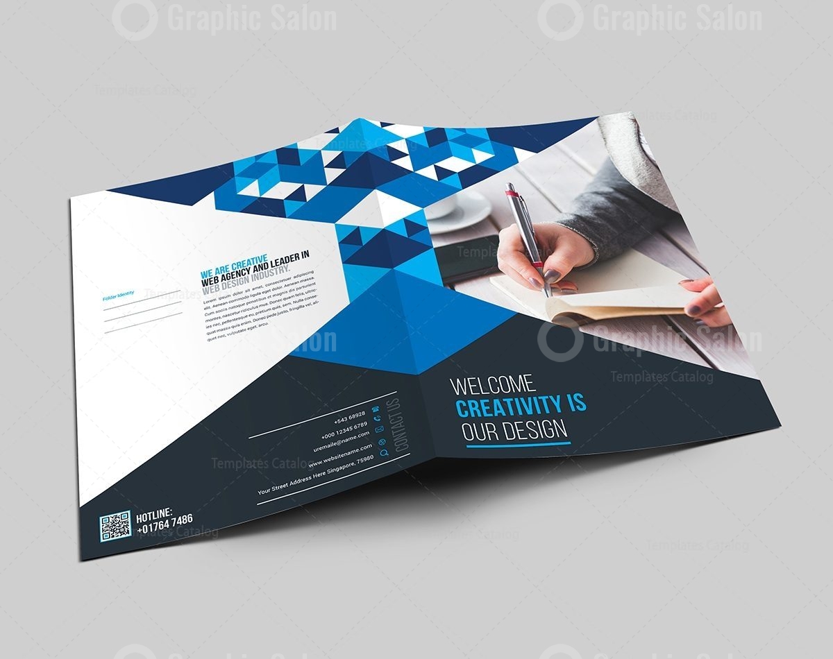 Business Folder Template with Stylish Design - Graphic Templates