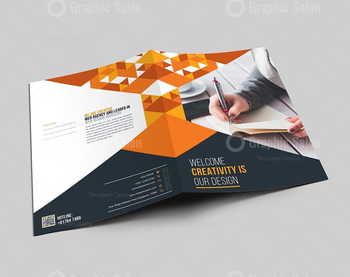 Business Folder Template with Stylish Design - Graphic Templates