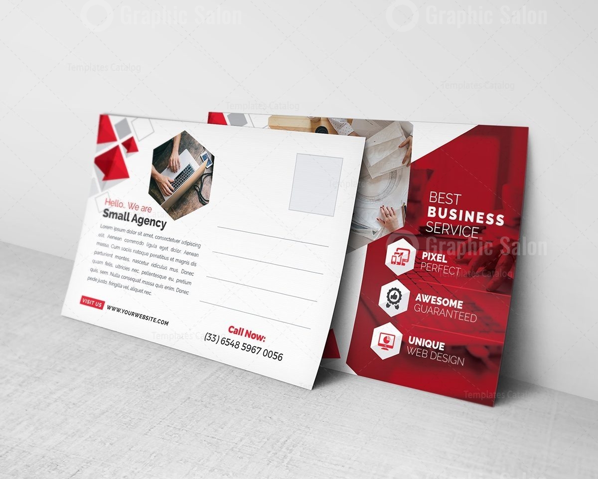 Business Post Card Template - Graphic Templates