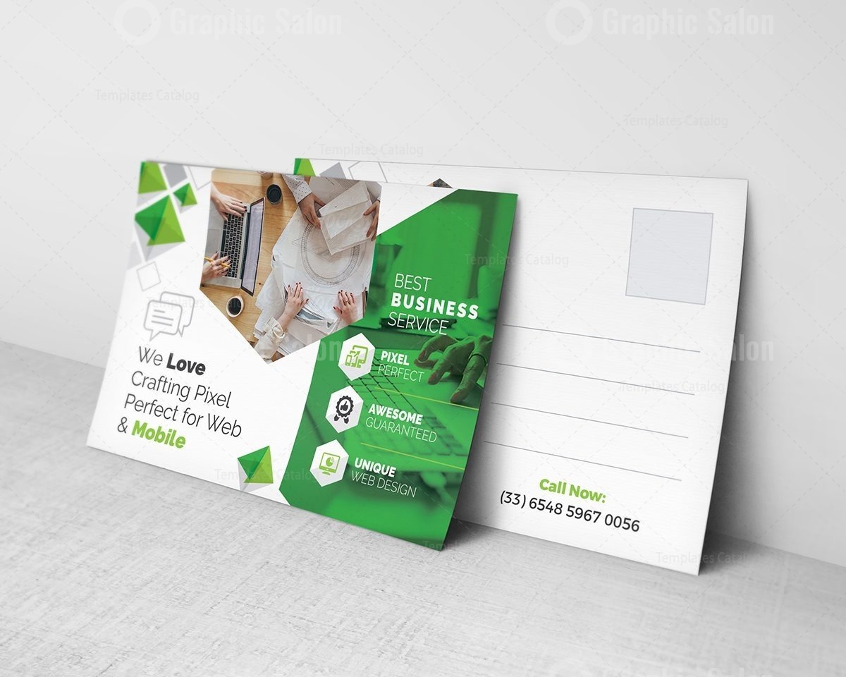 Business Post Card Template - Graphic Templates