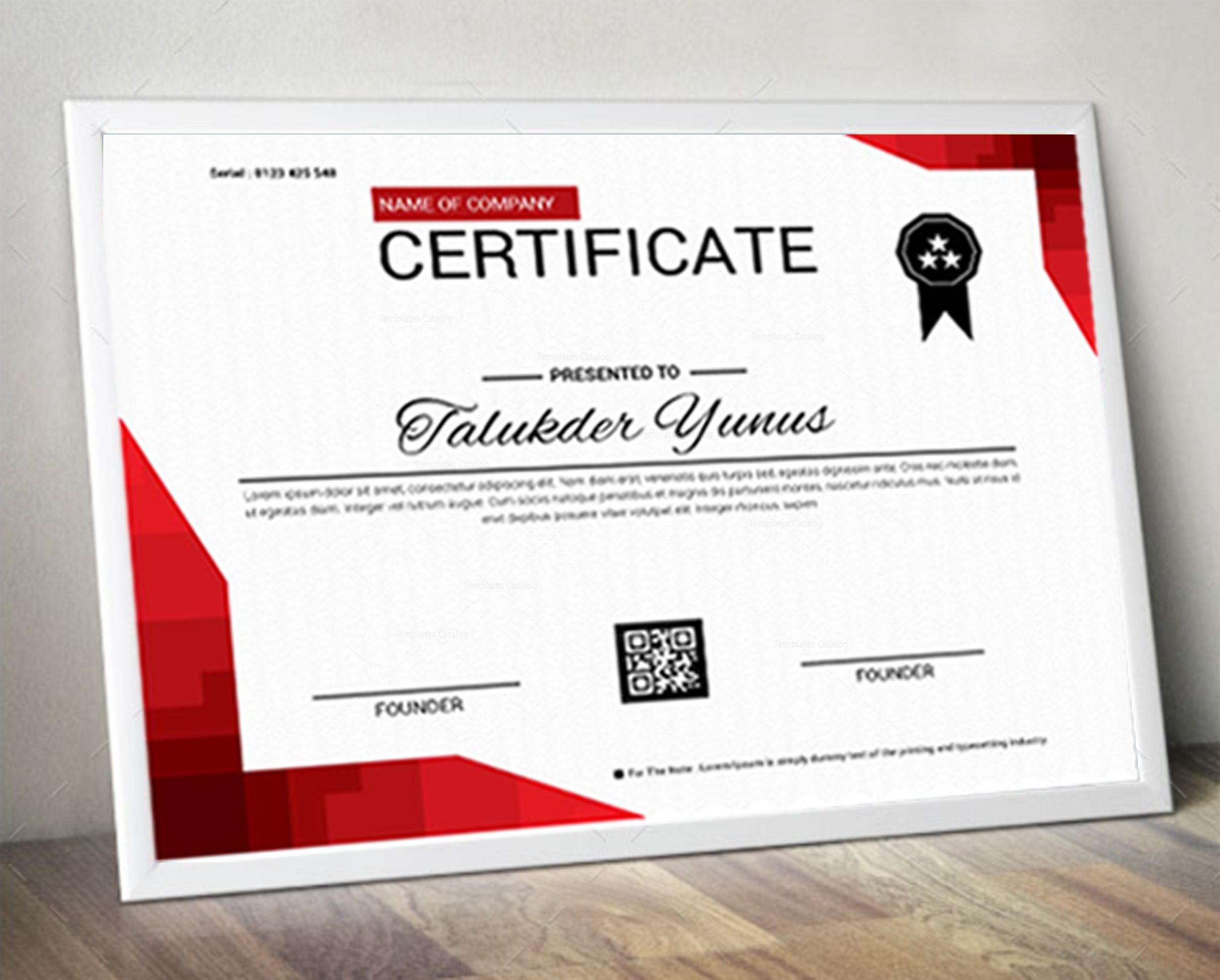 Classic Certificate Design Template - Graphic Templates