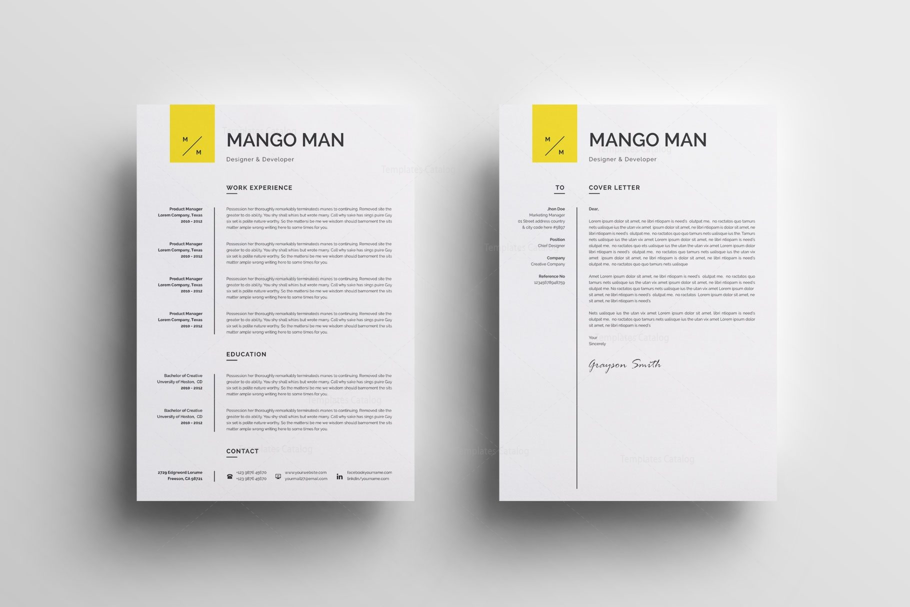 Classic Printable Resume Templates - Graphic Templates