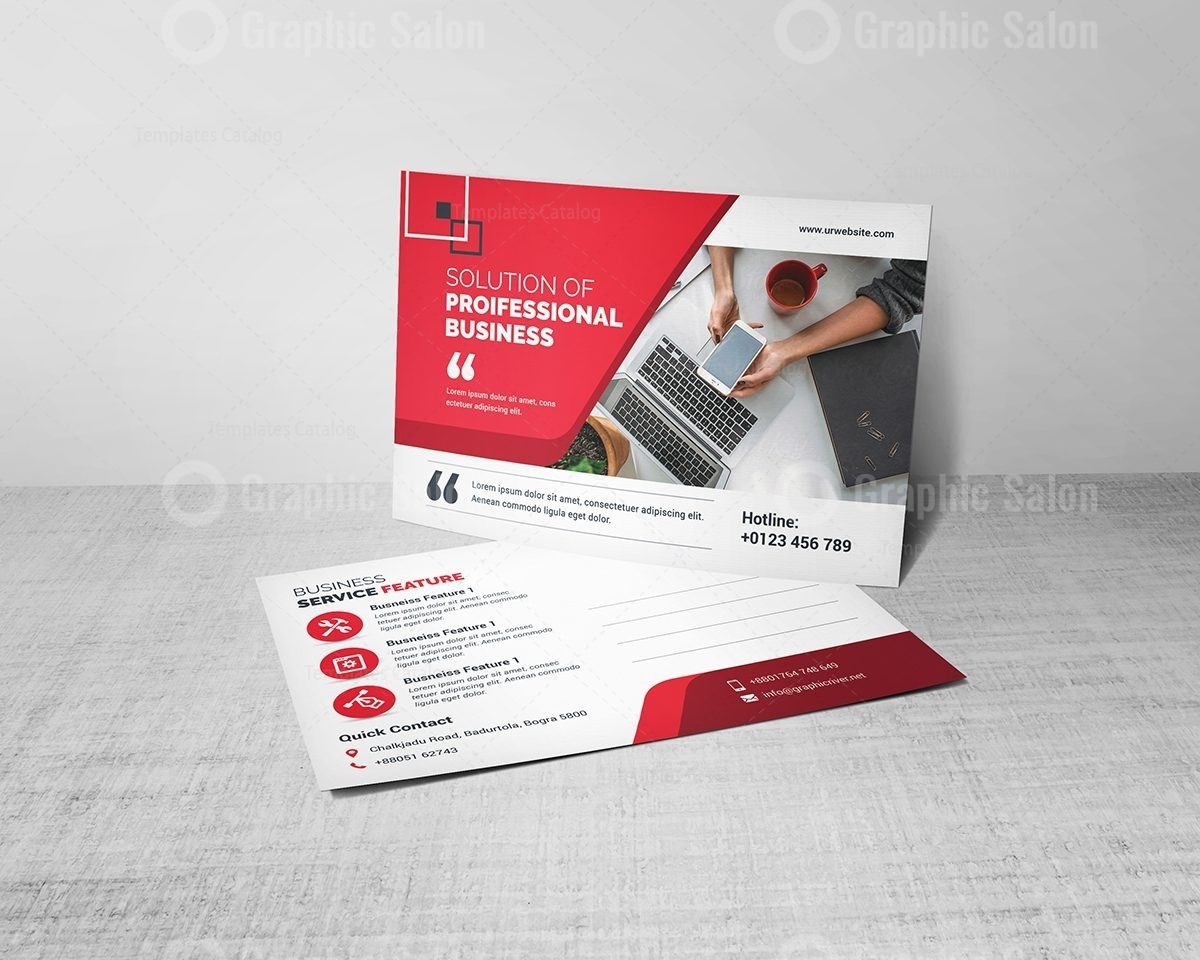 Classy Postcard Template - Graphic Templates