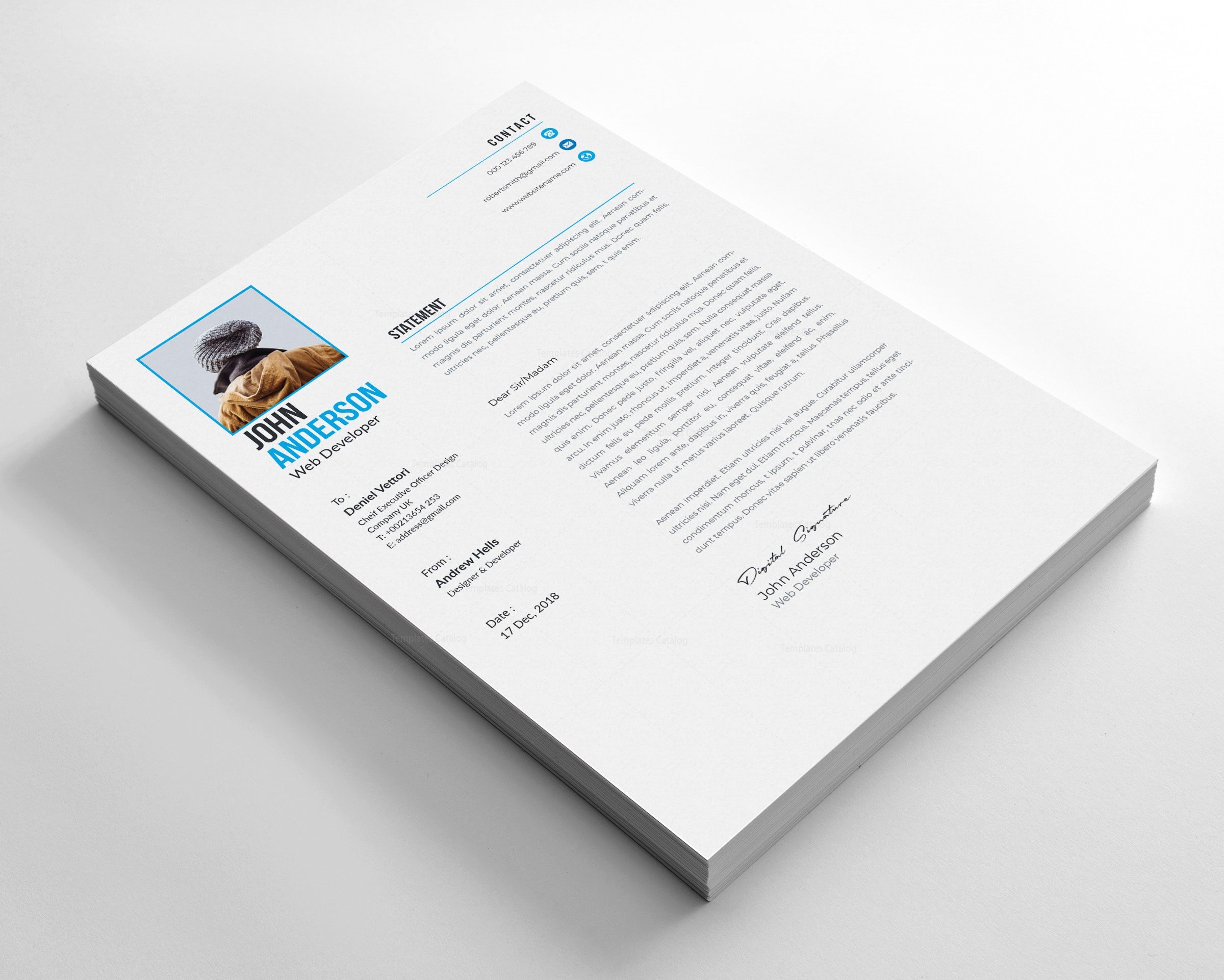 Clean Creative Resume Design - Graphic Templates