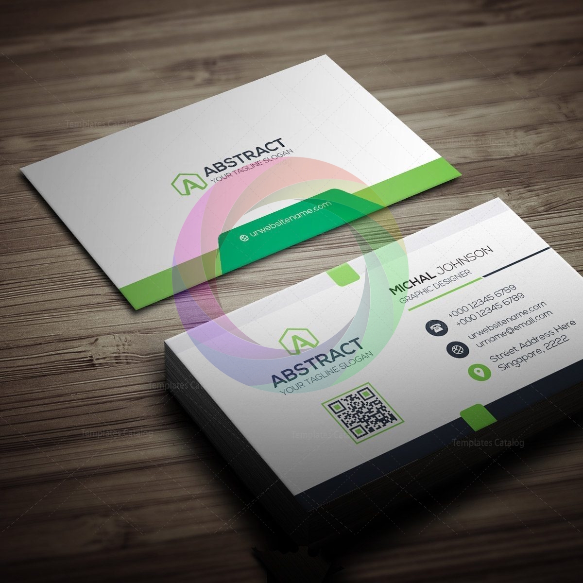 Clean Design Business Card Template 000259 - Graphic Templates