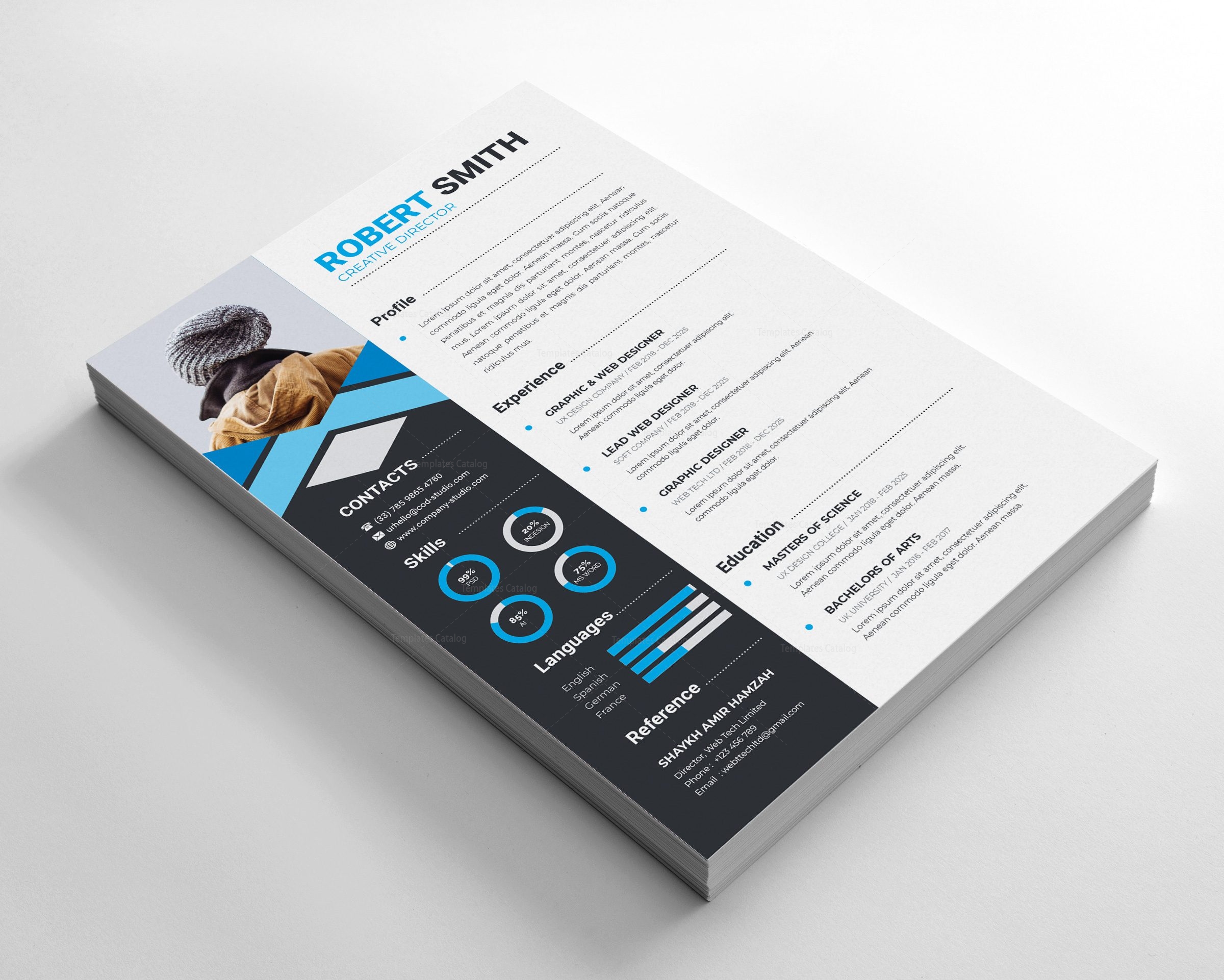 Clean Stylish Resume Designs - Graphic Templates