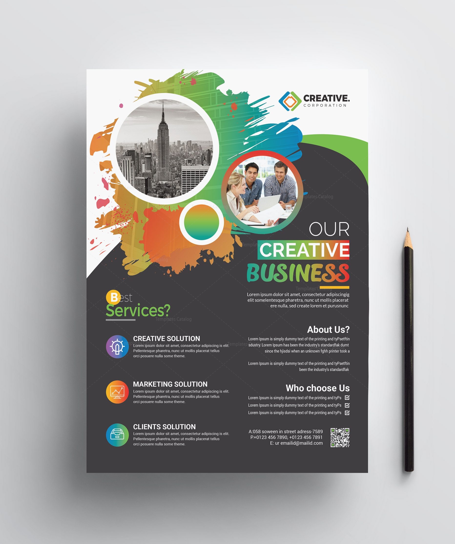 Colorful Print Flyer Template - Graphic Templates