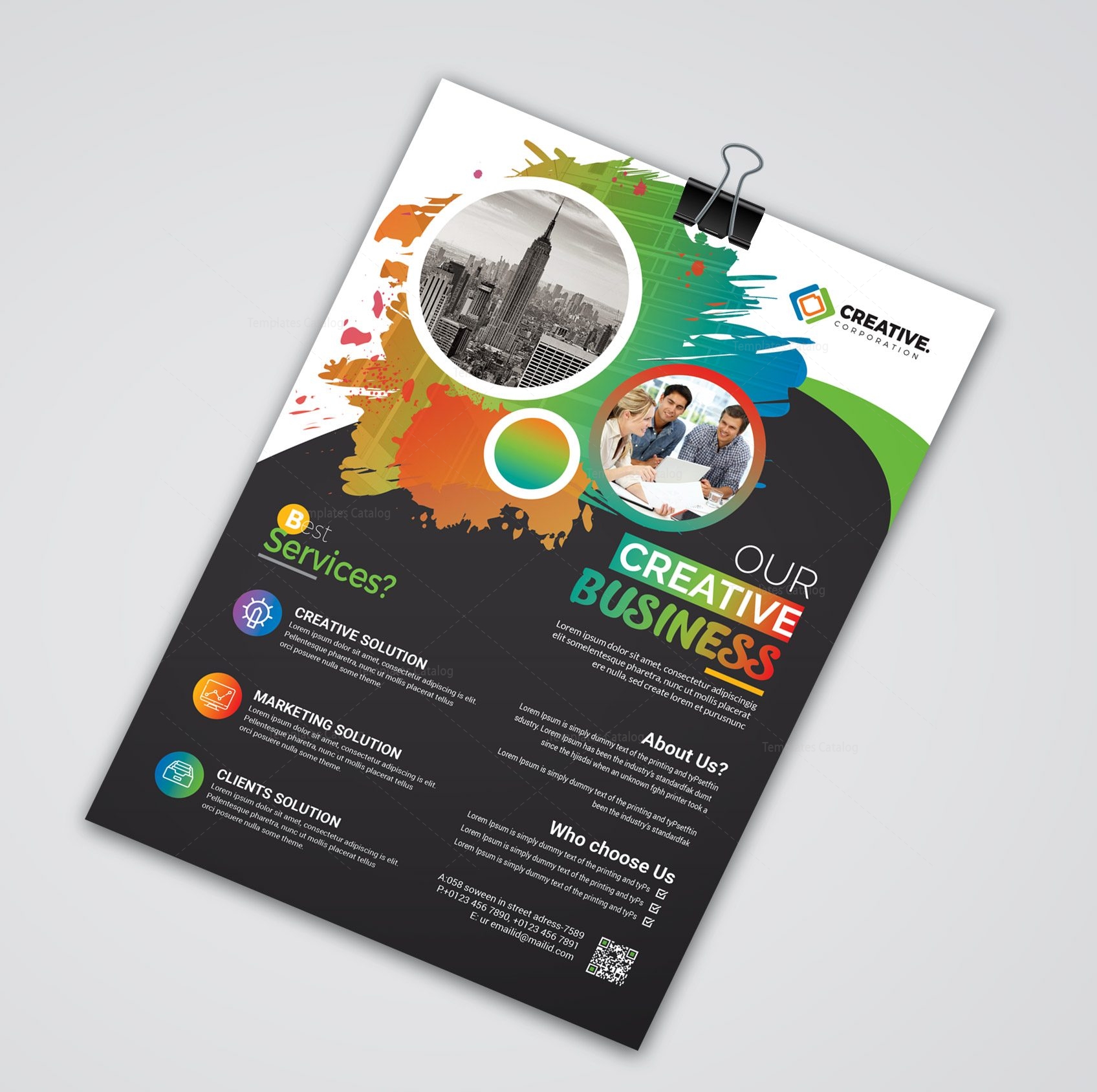 Colorful Print Flyer Template - Graphic Templates