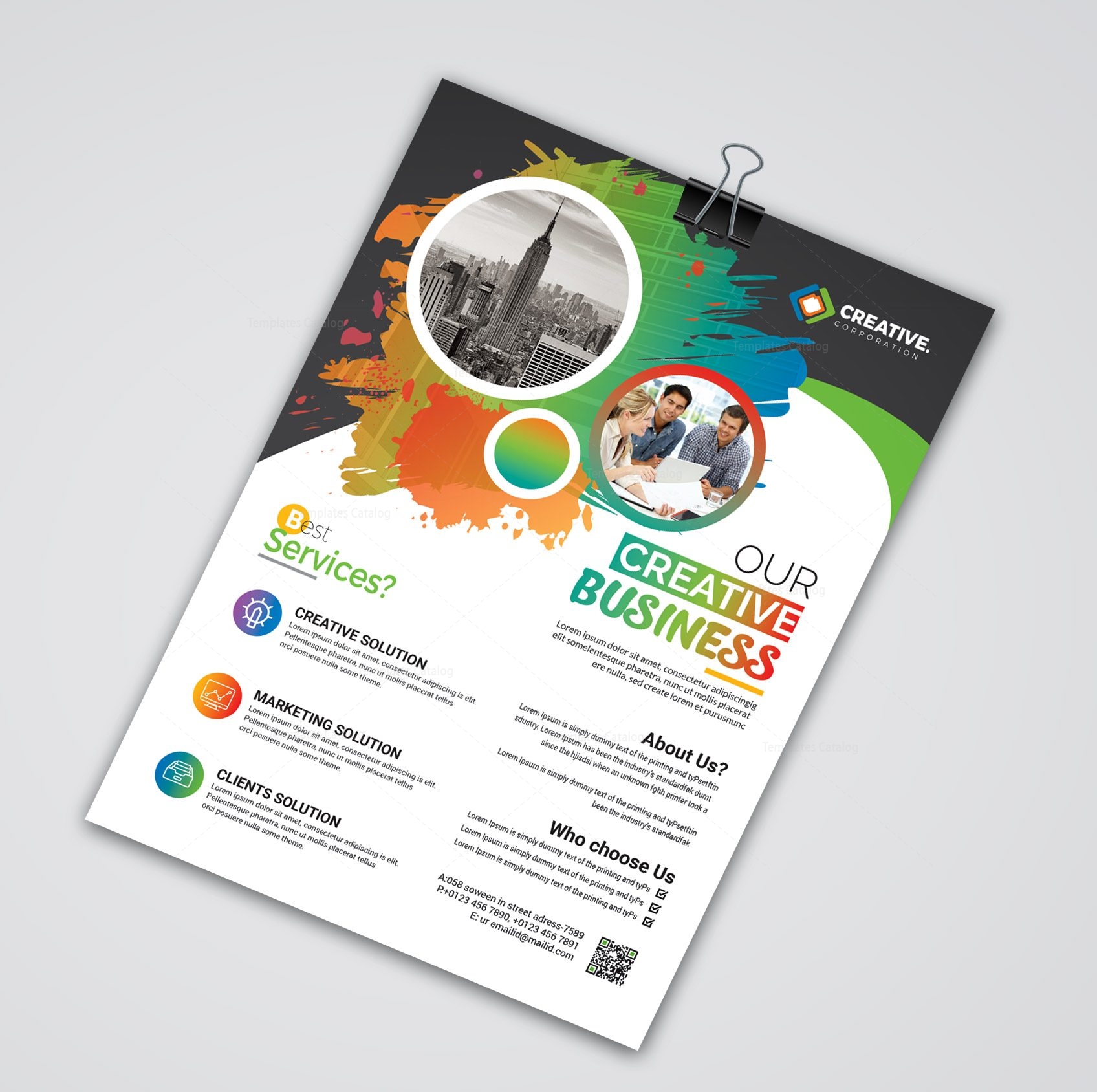 Colorful Print Flyer Template - Graphic Templates