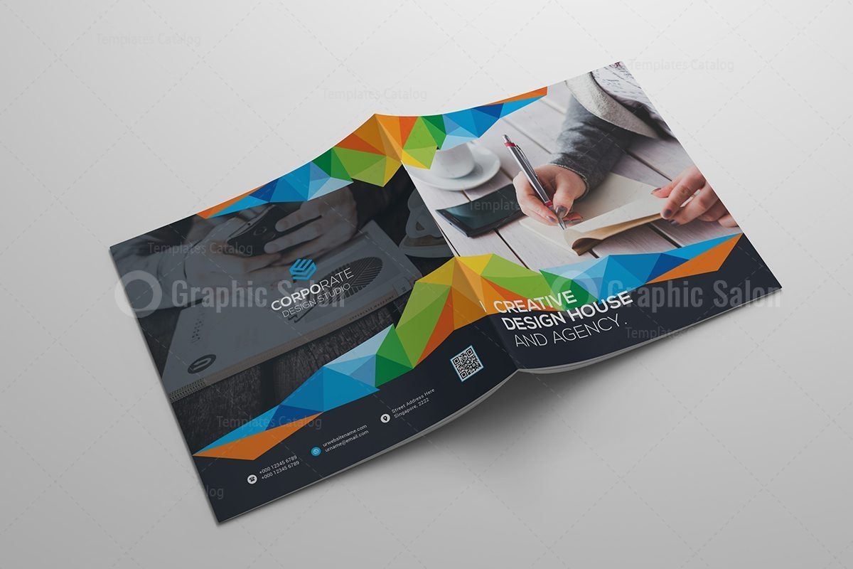 Colorful Square Brochure Template - Graphic Templates