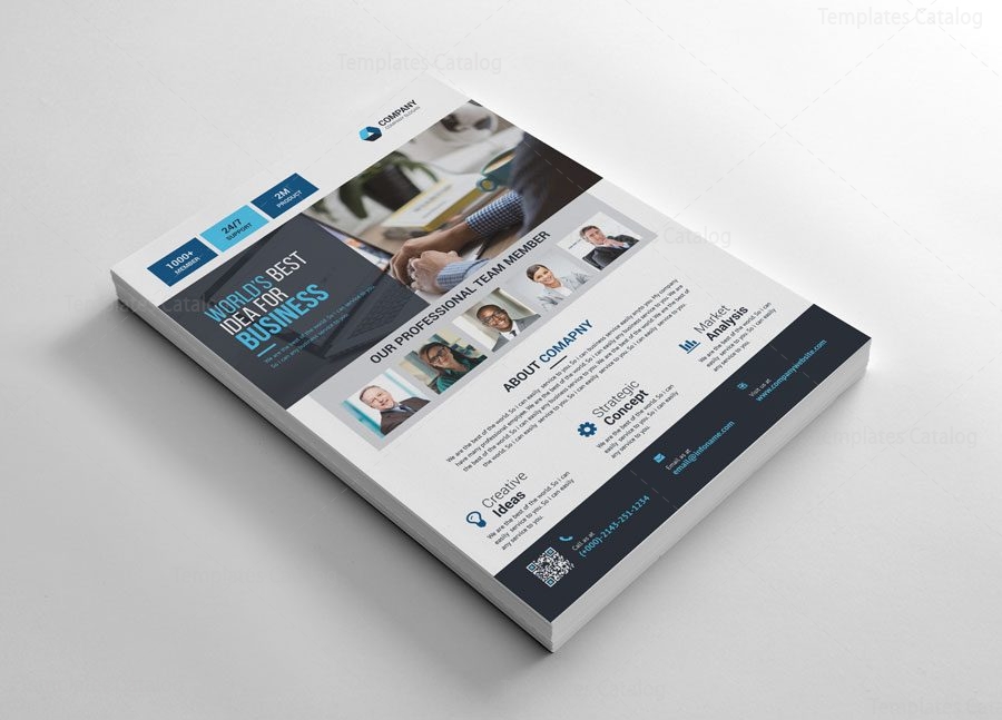 Company Members Flyers Design - Graphic Templates