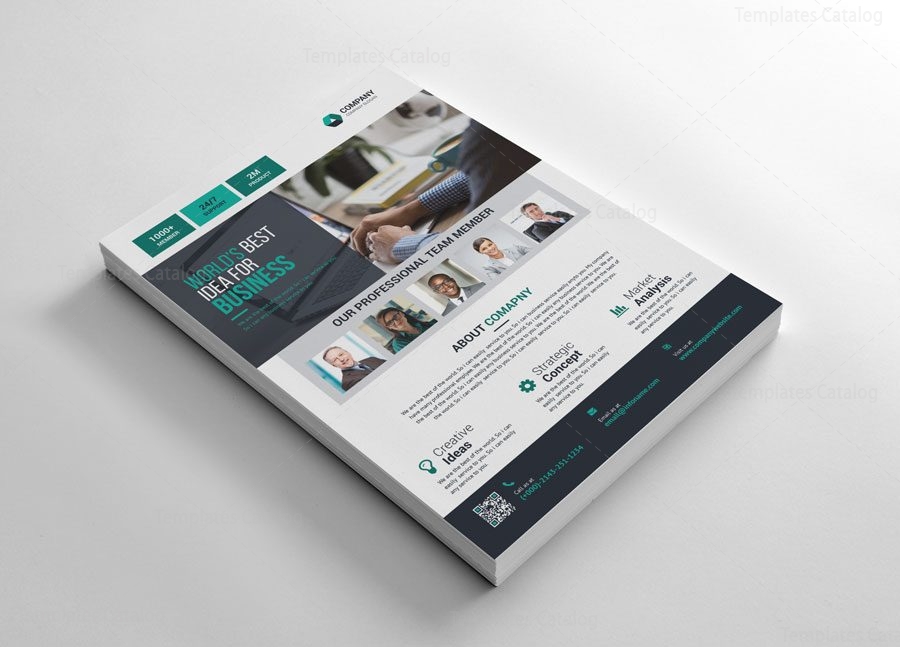 Company Members Flyers Design - Graphic Templates