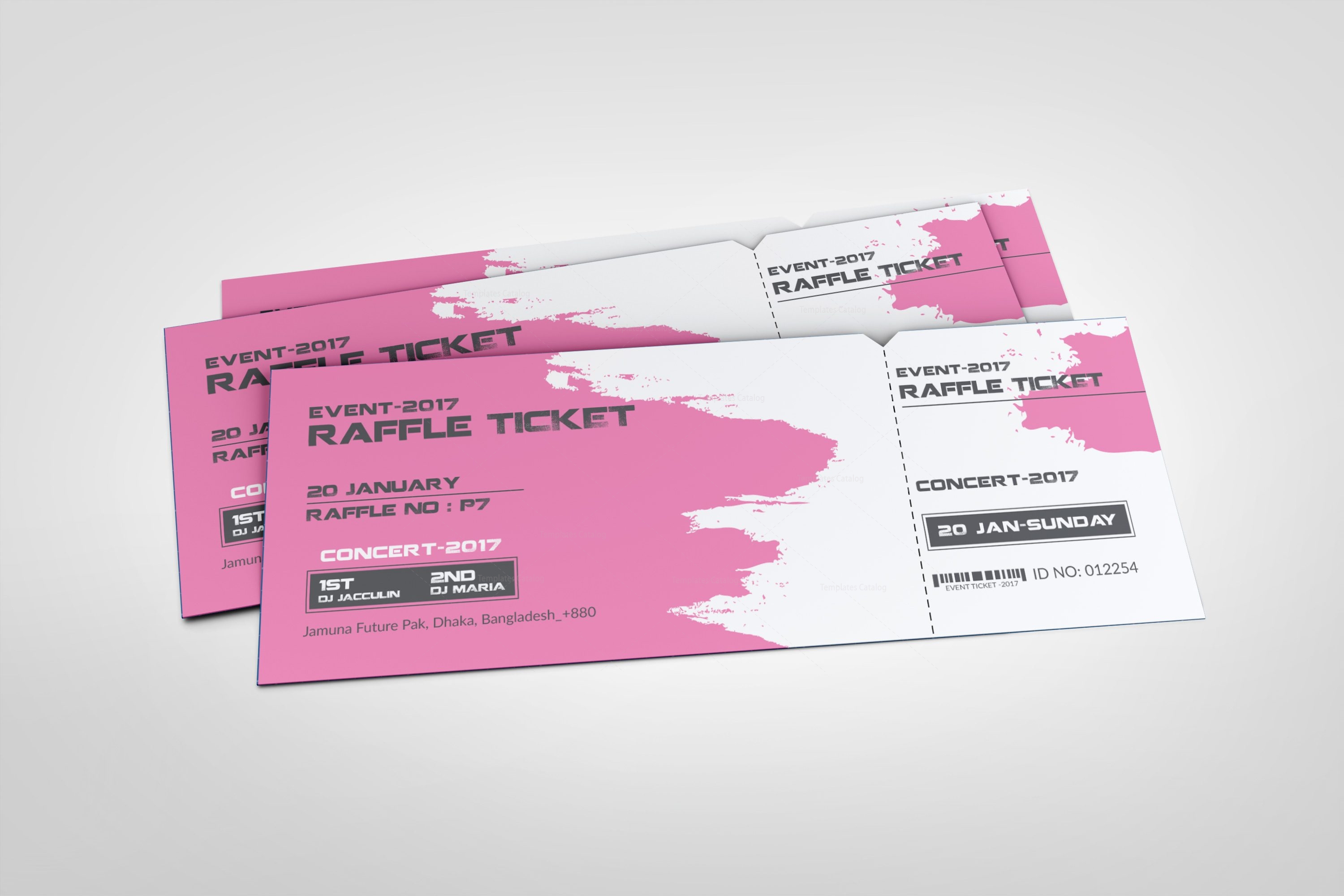 Concert Event Ticket Design Template - Graphic Templates