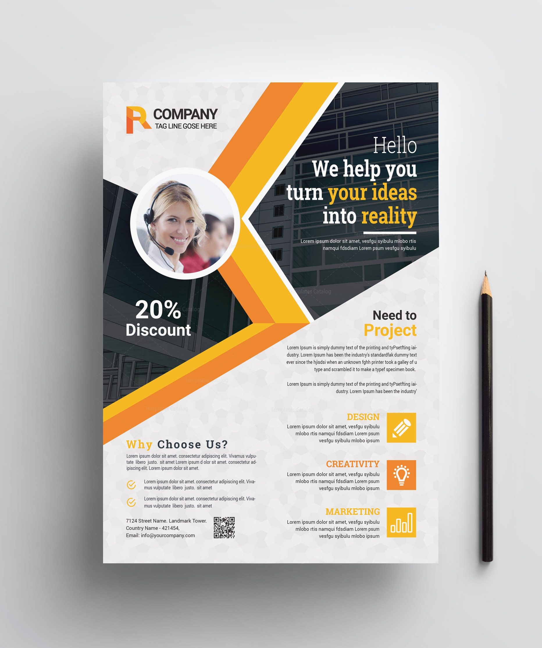 Contemporary Print Flyer Templates - Graphic Templates