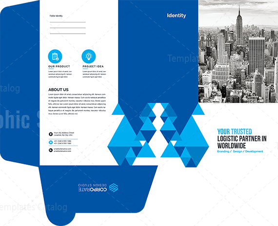 Corporate Folder Template - Graphic Templates
