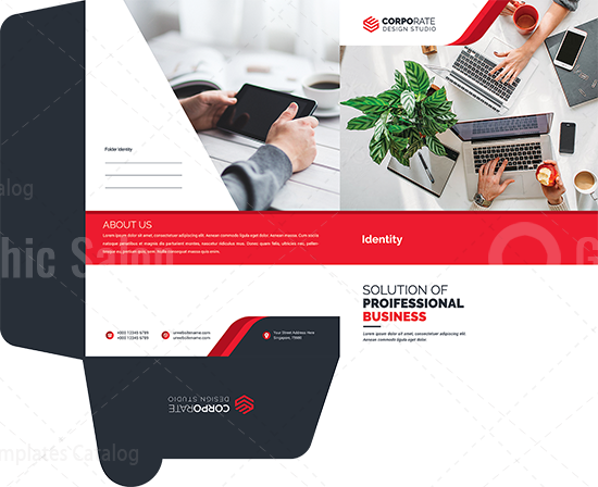 Corporate Folder Template - Graphic Templates