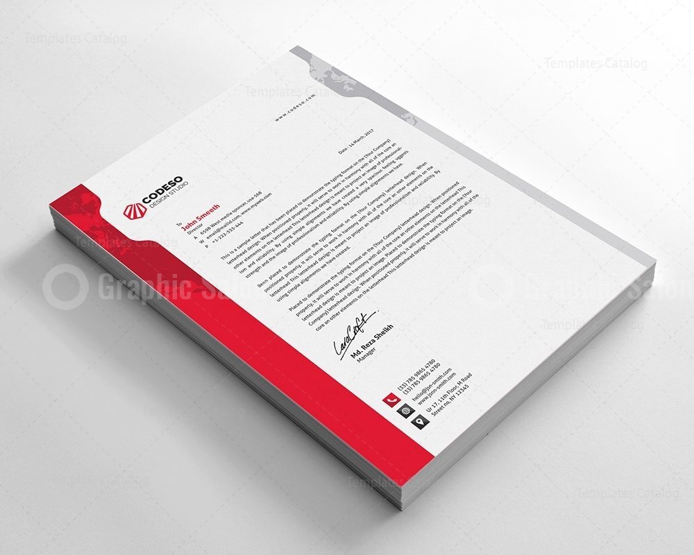 Corporate Letter Template - Graphic Templates