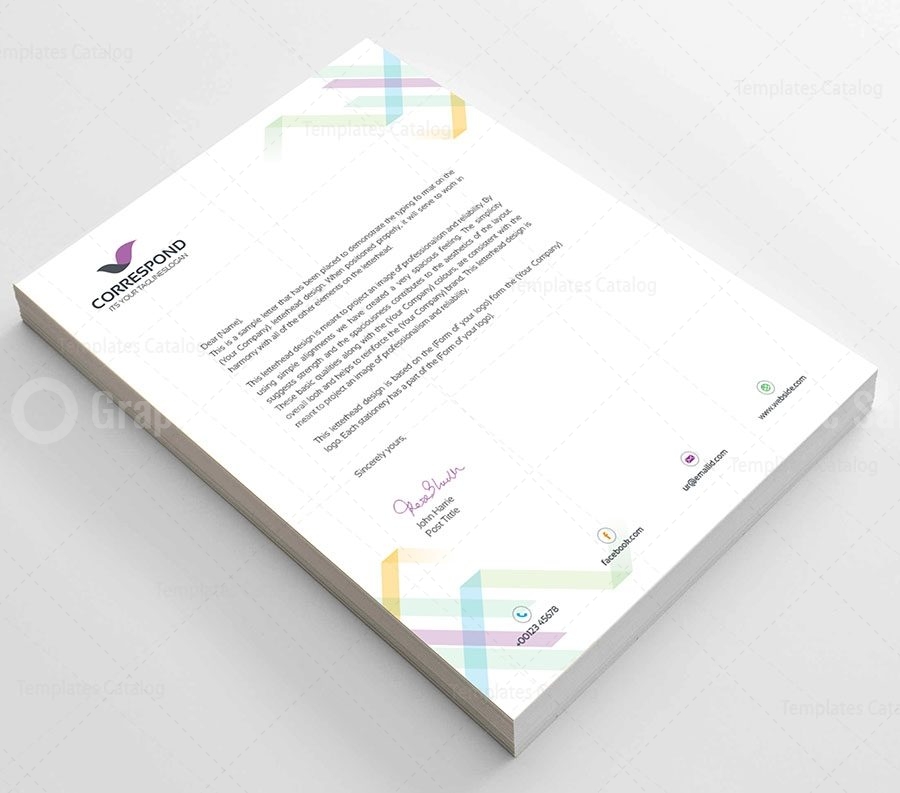 Corporate Letterhead Template - Graphic Templates