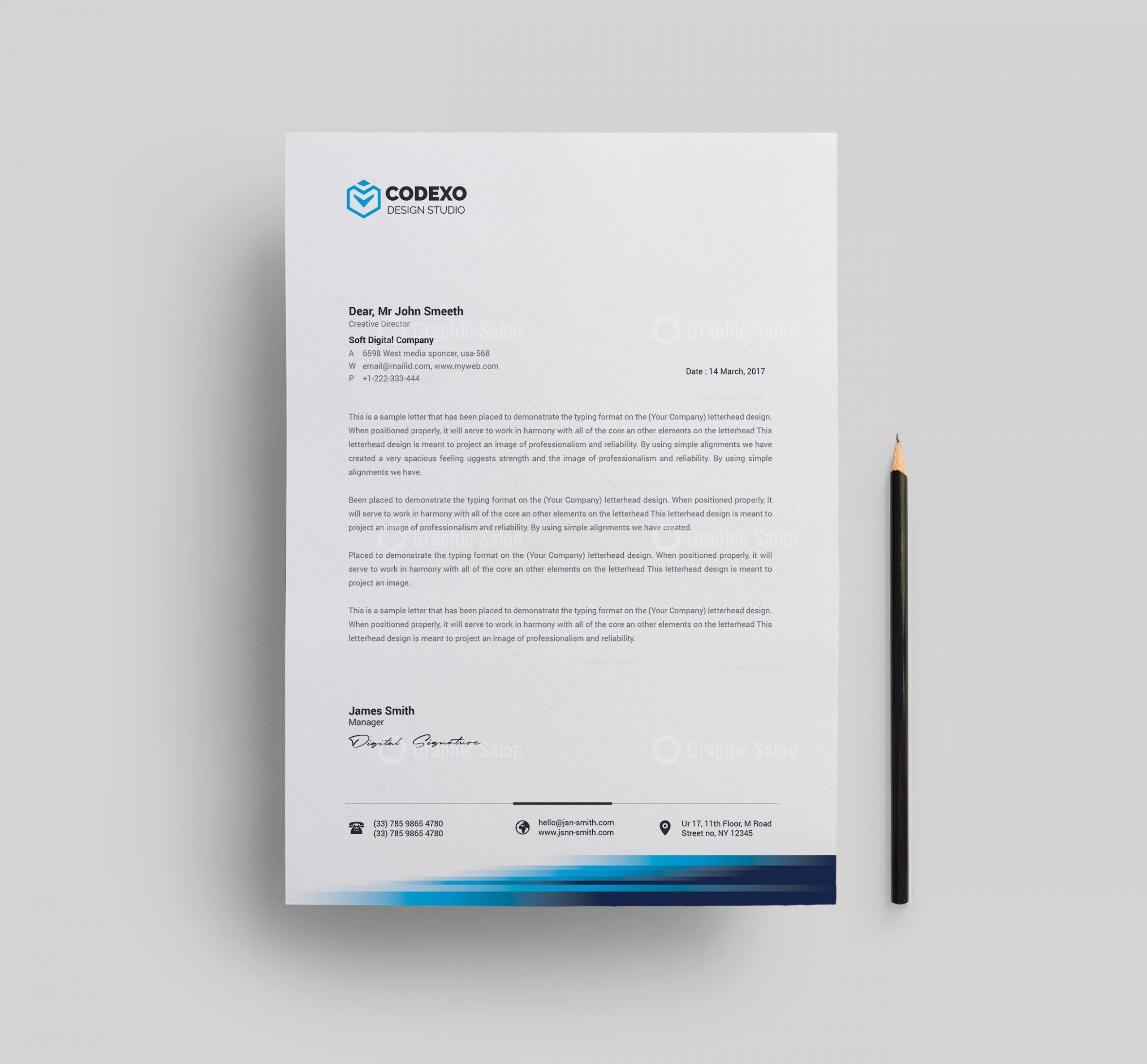 Corporate Letterhead Templates - Graphic Templates