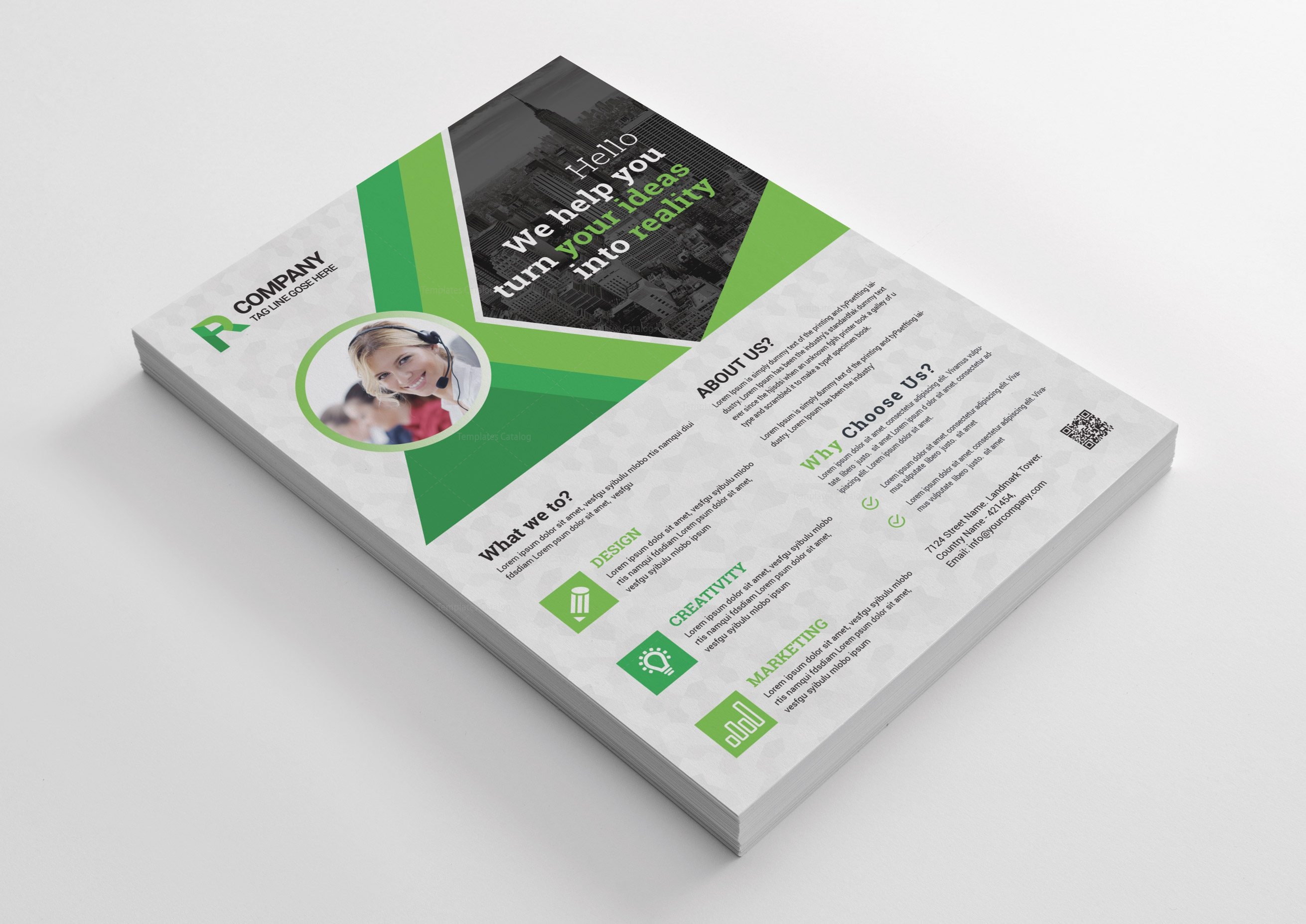Corporate Print Flyer Design - Graphic Templates