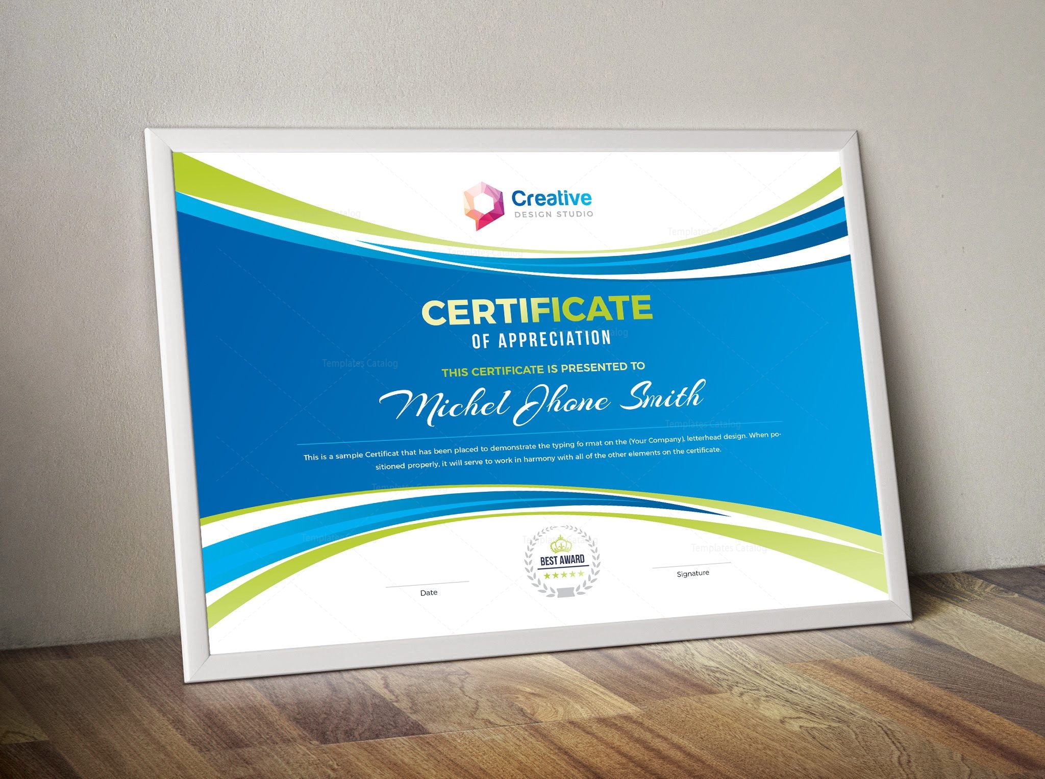 Creative Landscape Certificate Design Template - Graphic Templates