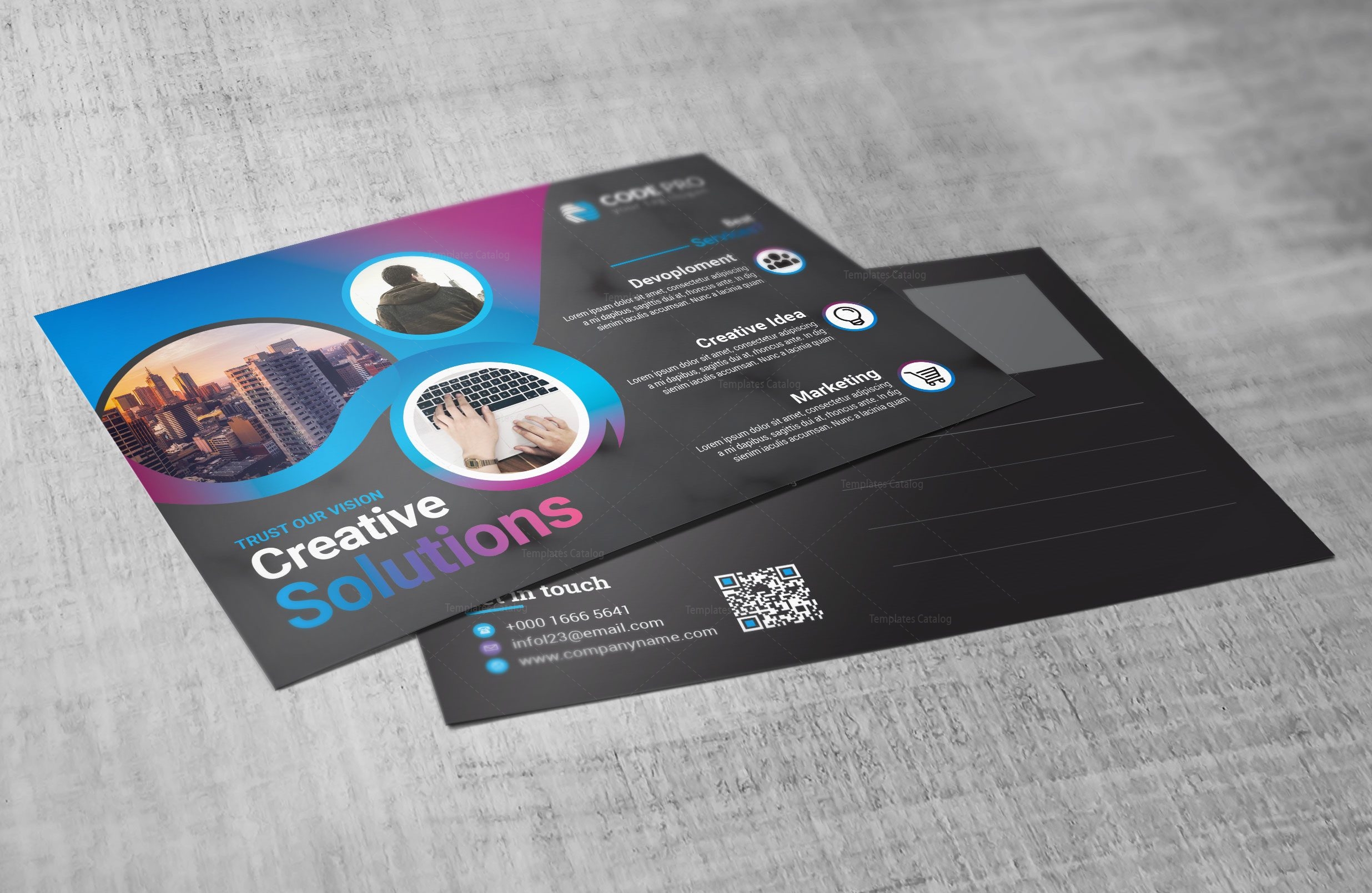 Creative Postcard Design - Graphic Templates