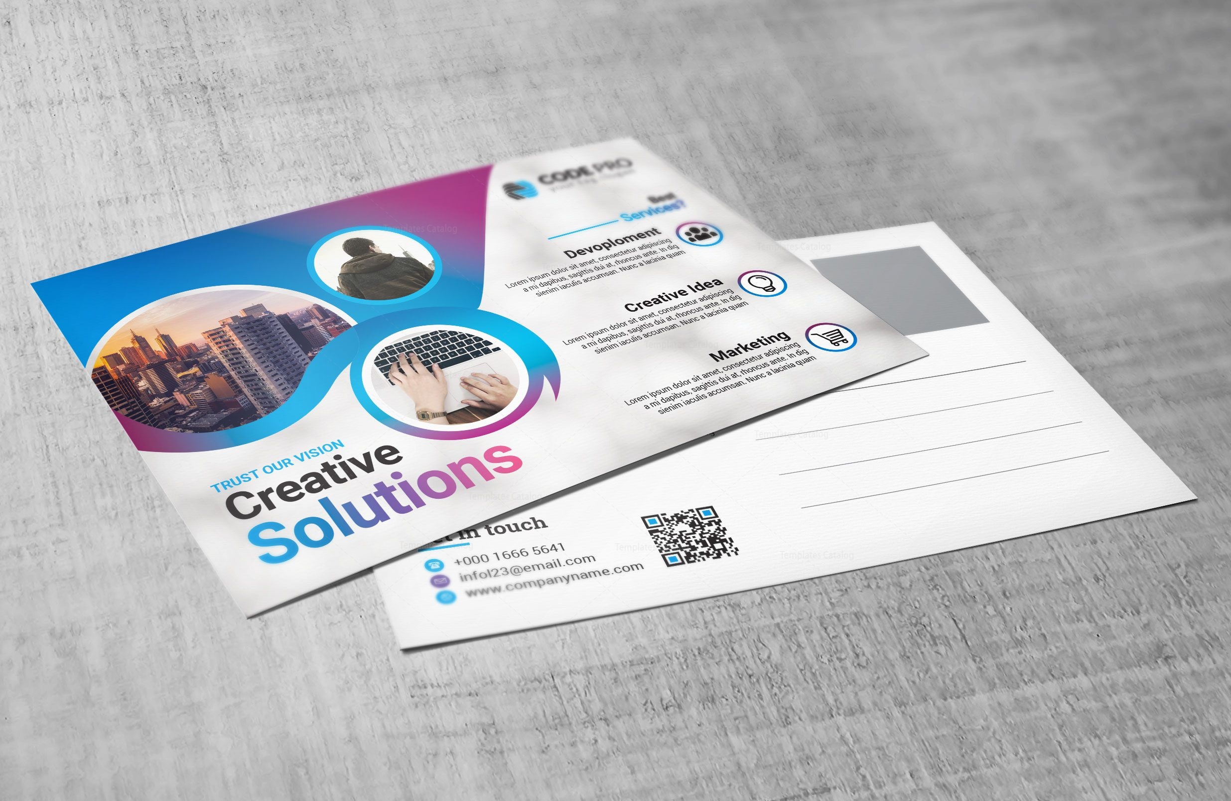 Creative Postcard Design - Graphic Templates