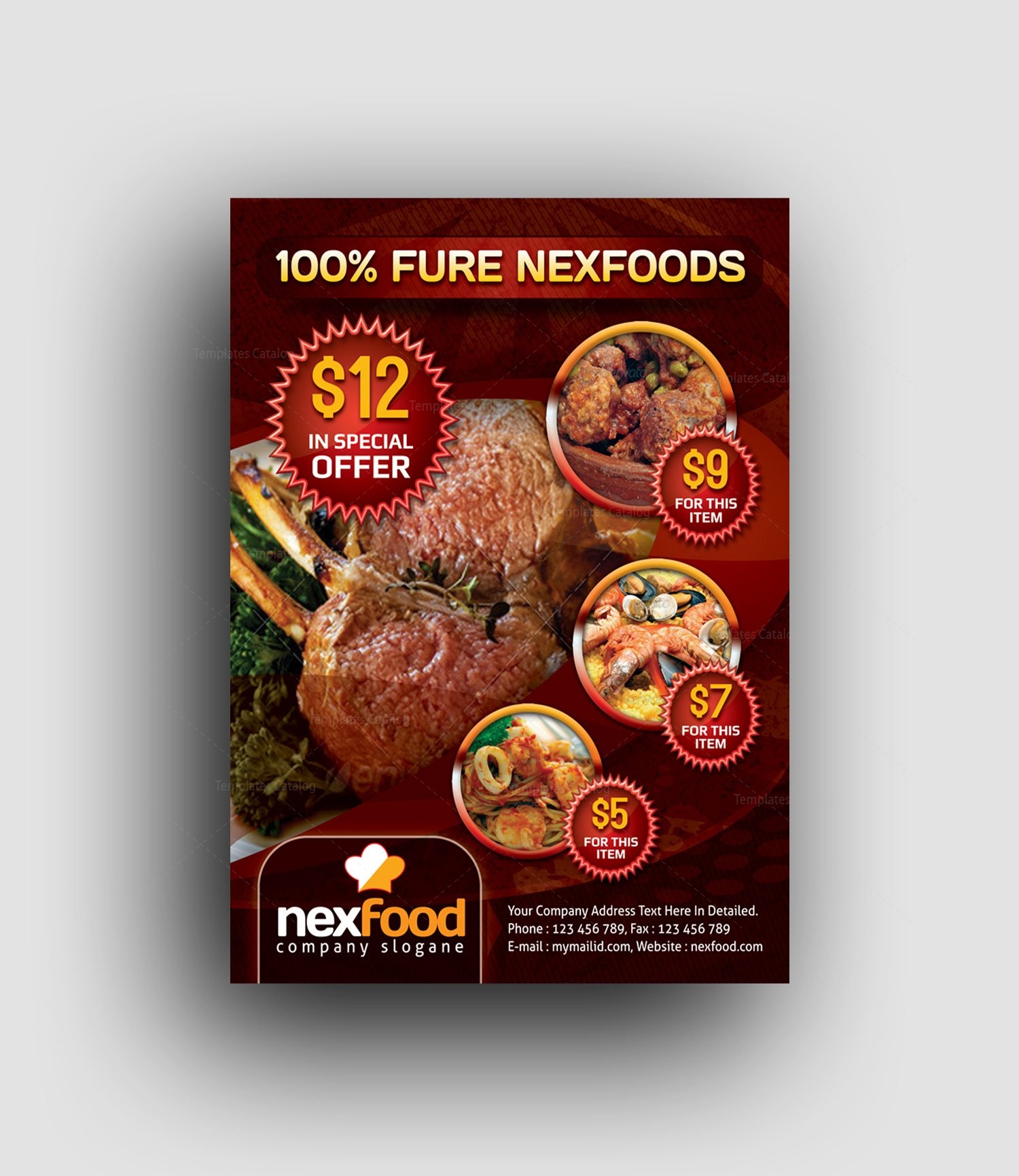 Creative Restaurant Flyer Design Templates - Graphic Templates
