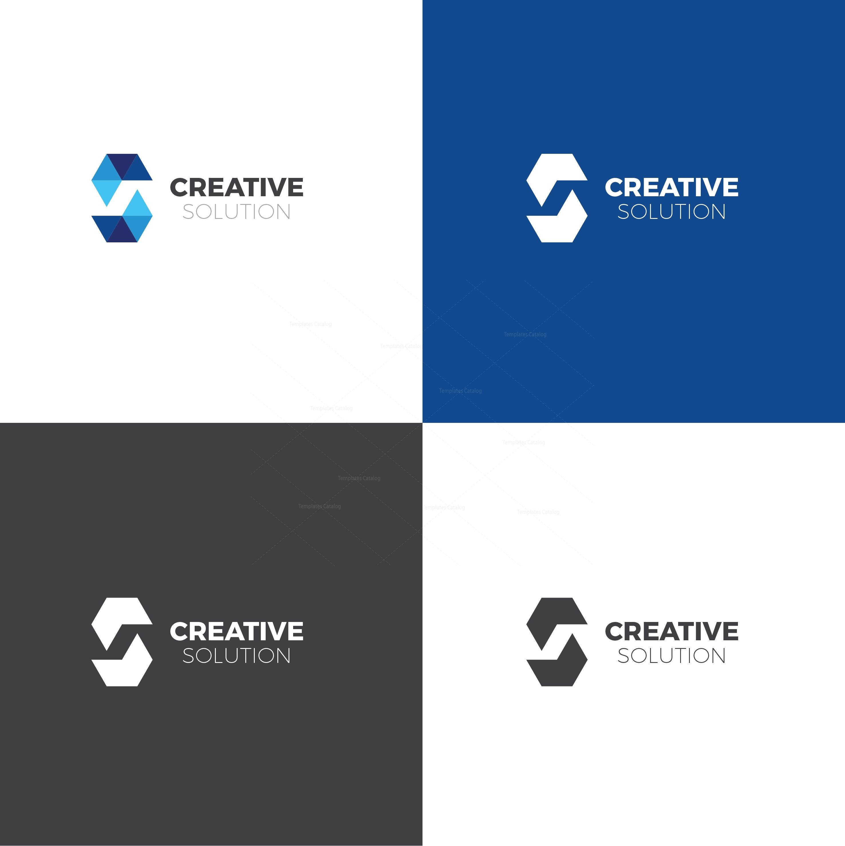 Creative Solution Logo Design Template - Graphic Templates