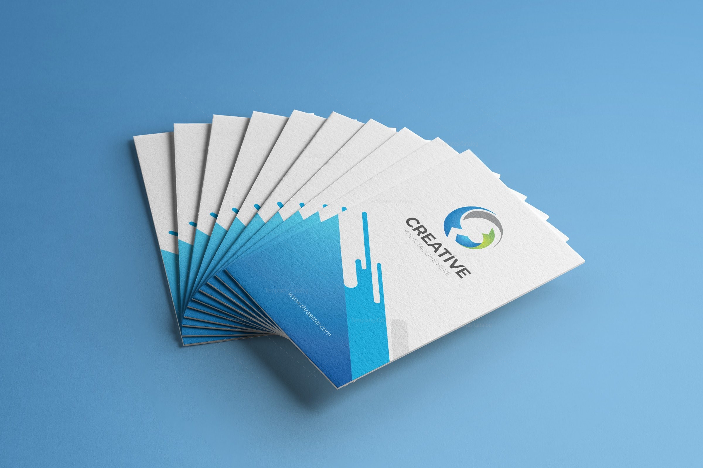 Creative Vertical Business Card Design Template - Graphic Templates