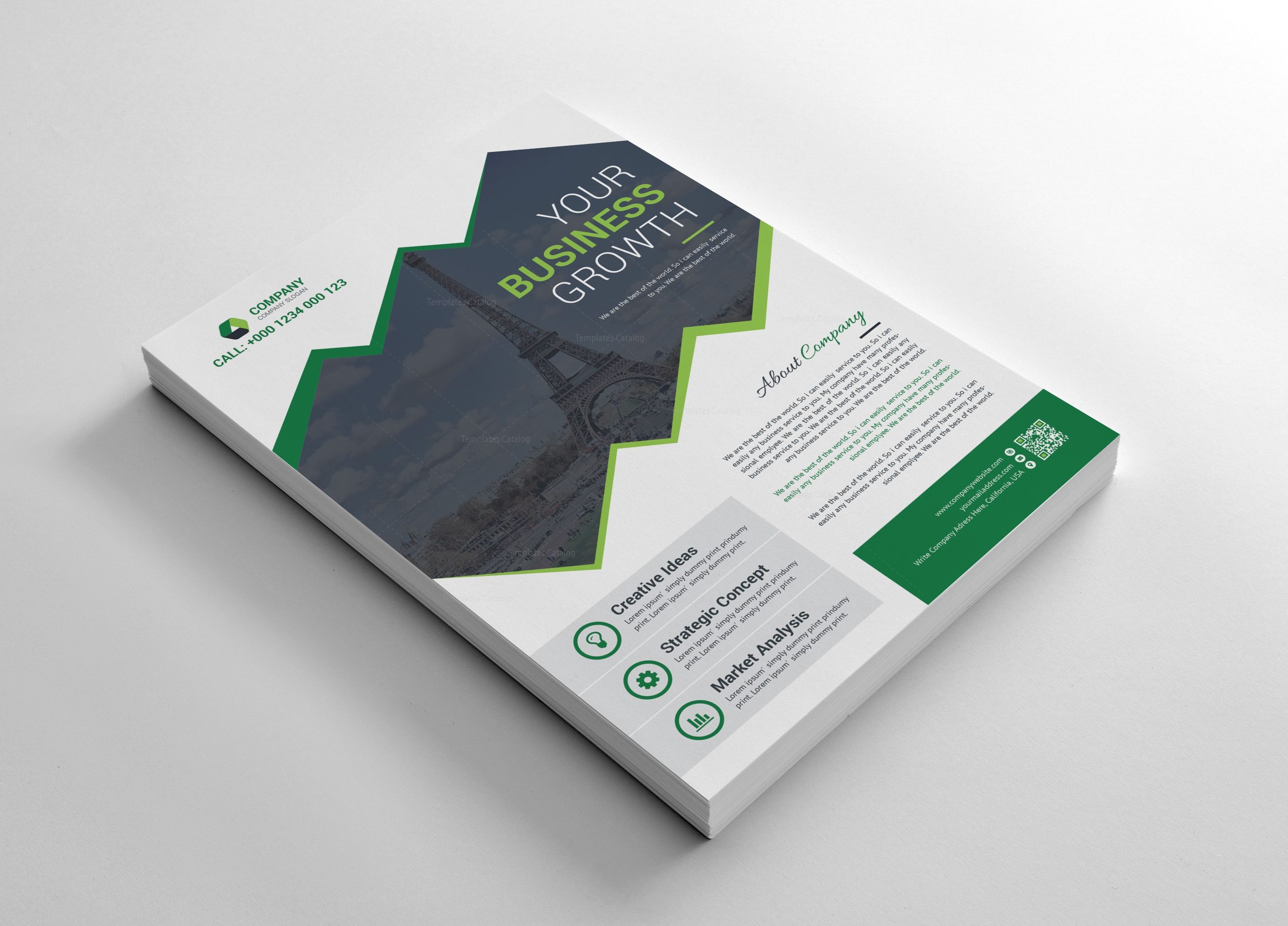 Creative Zigzag Flyers Design - Graphic Templates
