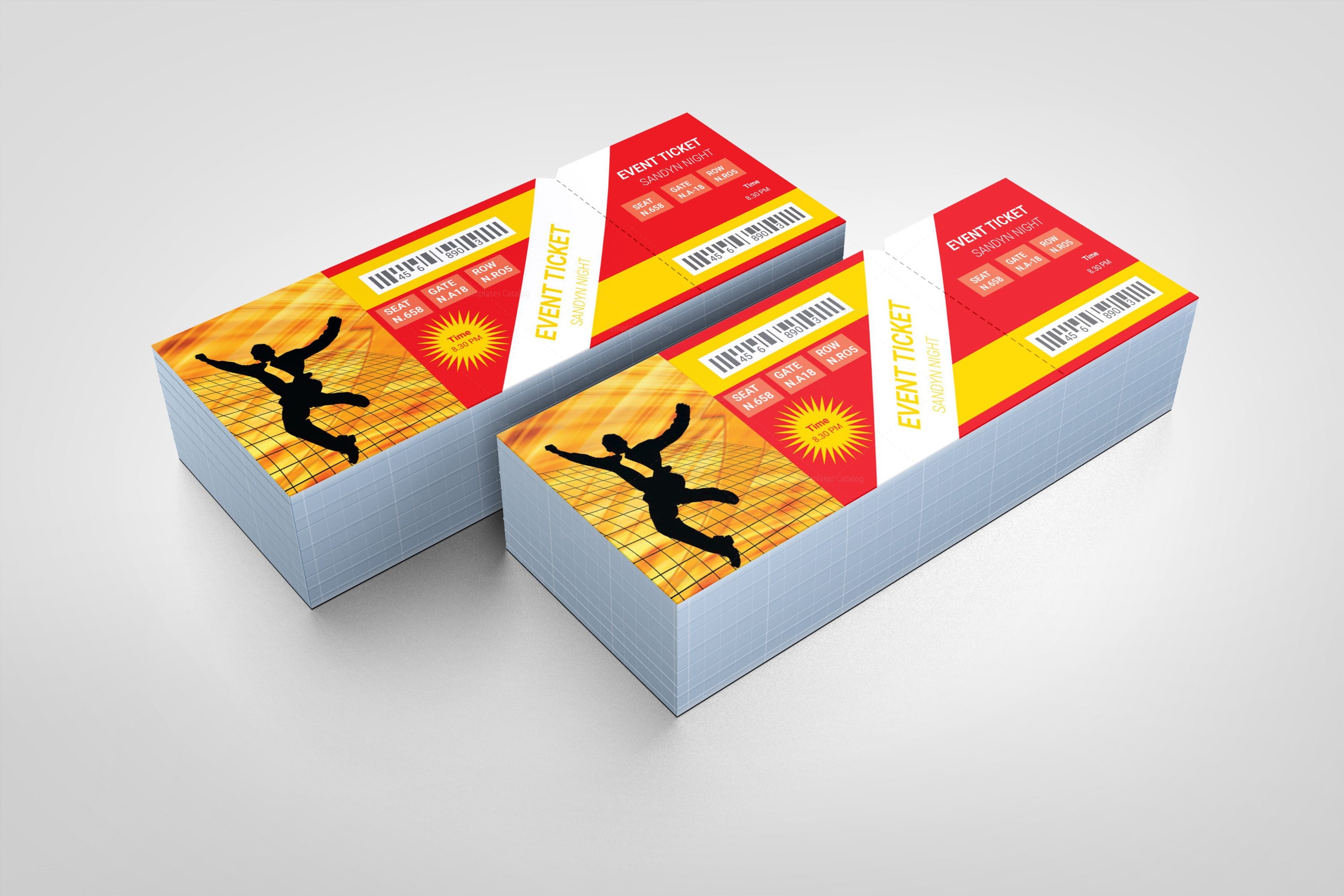 Dance Party Event Ticket Template - Graphic Templates