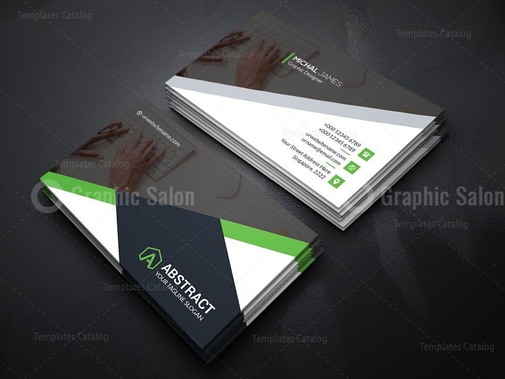 Dark Business Card Template - Graphic Templates