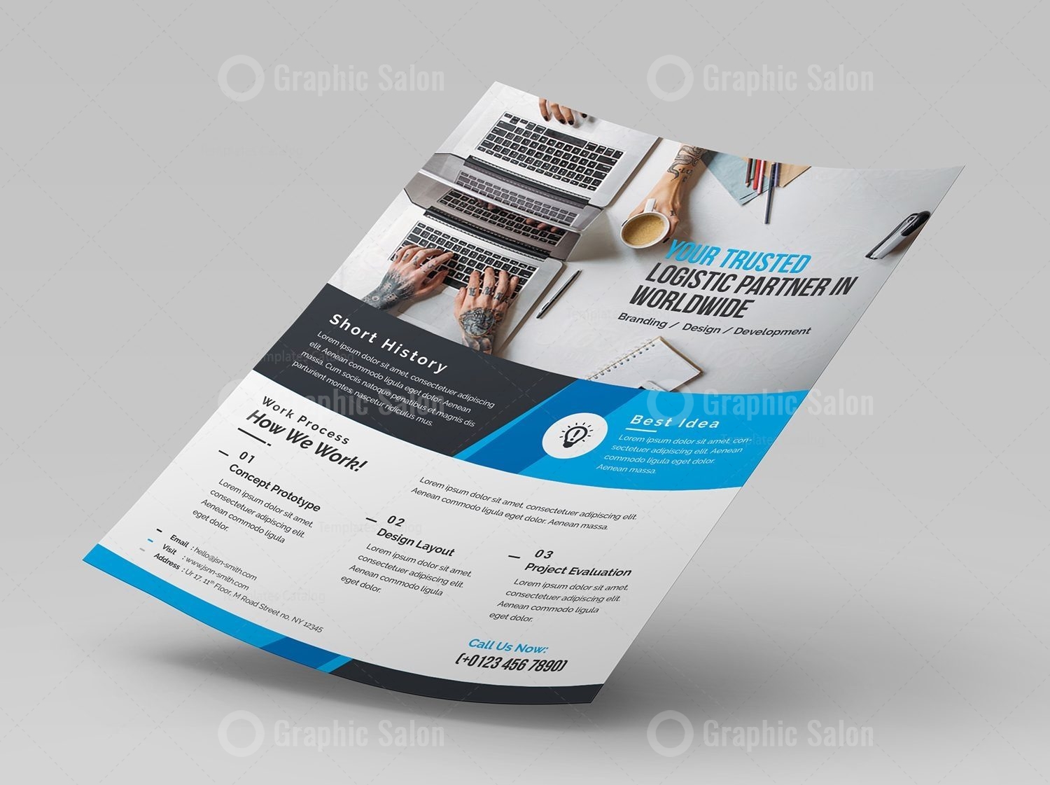 Delta Corporate Flyer Template - Graphic Templates