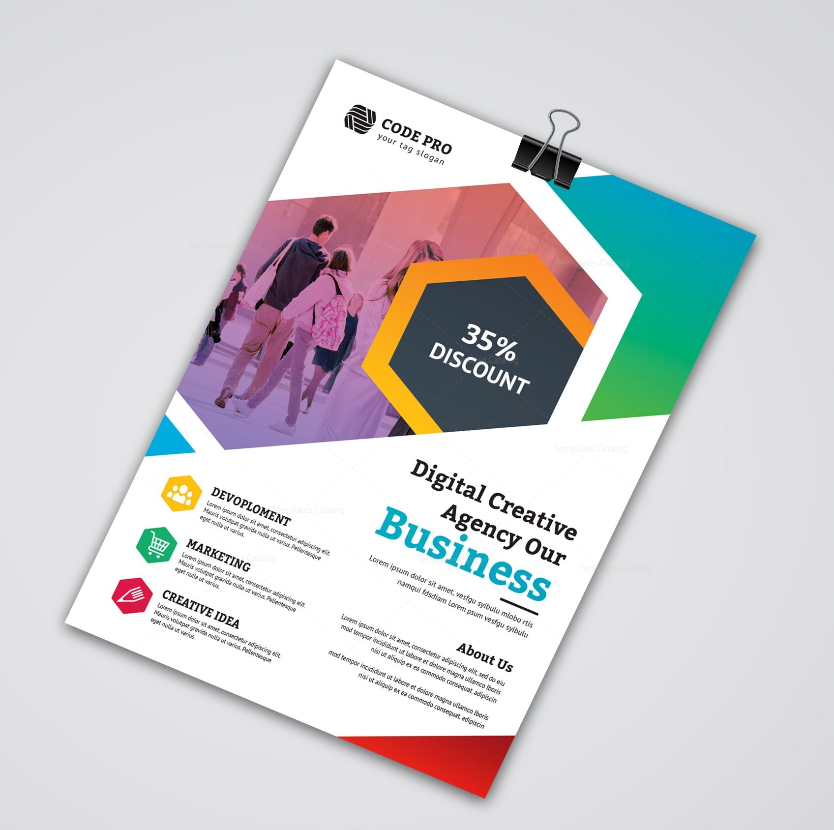 Education Business Flyer Design - Graphic Templates