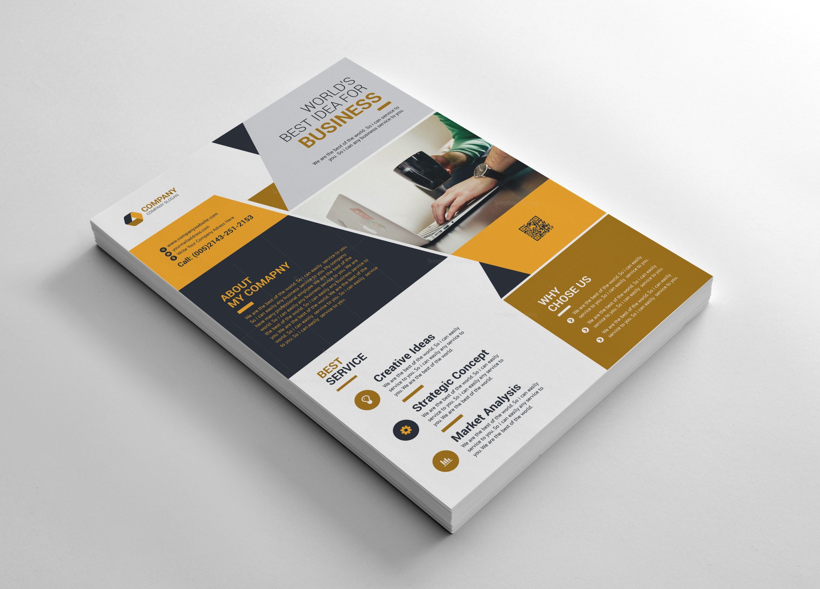 Electric Utilities Flyer Design - Graphic Templates