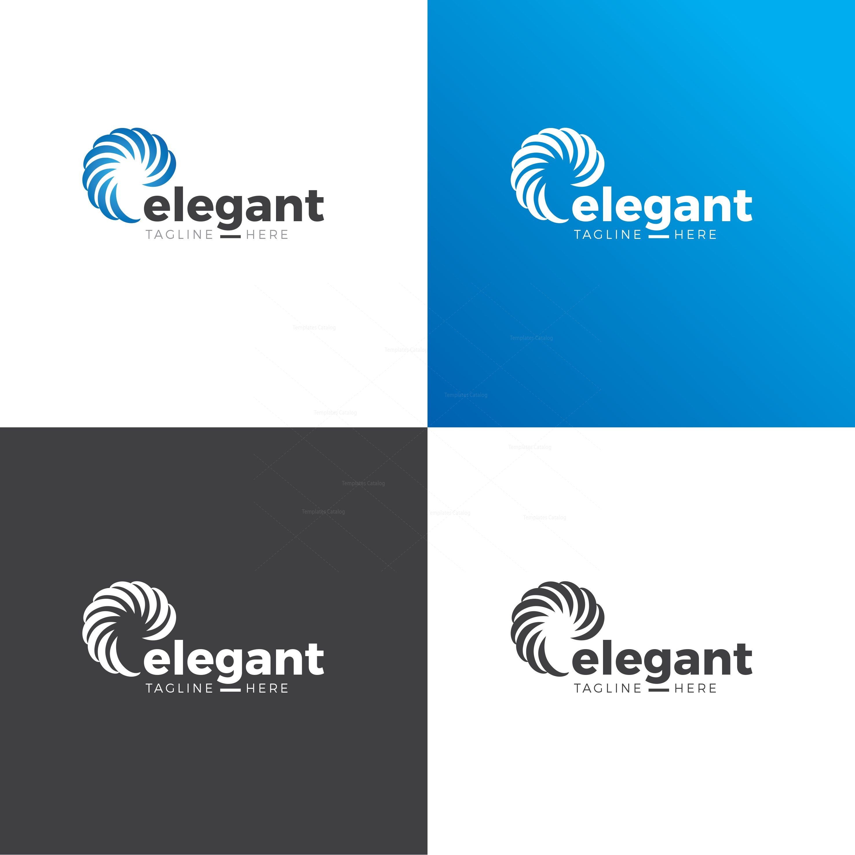 Elegant Circle Logo Design Template - Graphic Templates