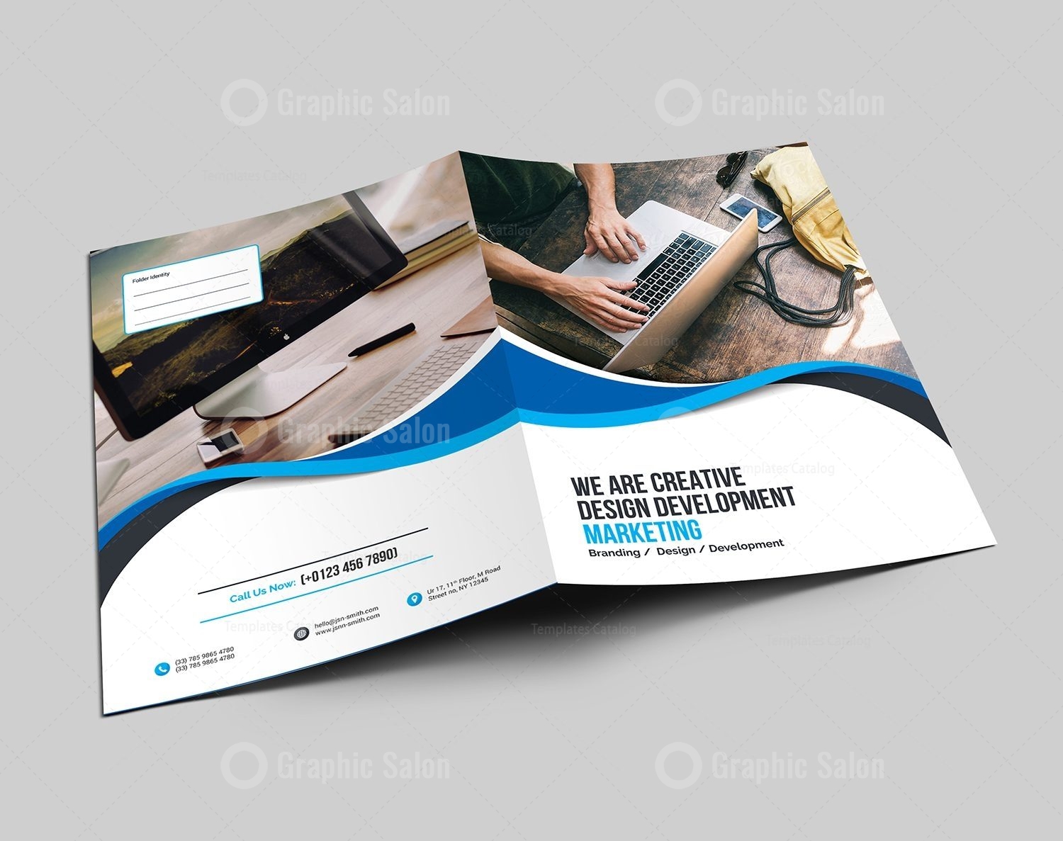 Elegant Corporate Folder Template - Graphic Templates