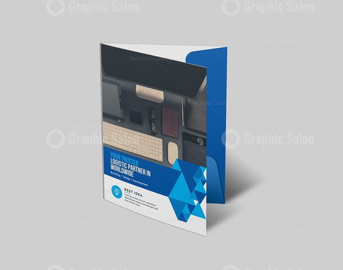 Elegant Corporate Presentation Folder Template - Graphic Templates