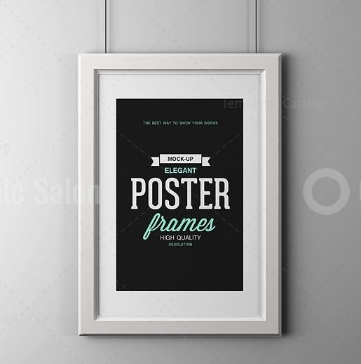 Elegant Design Frames Mock-Up for Your Posters - Graphic Templates