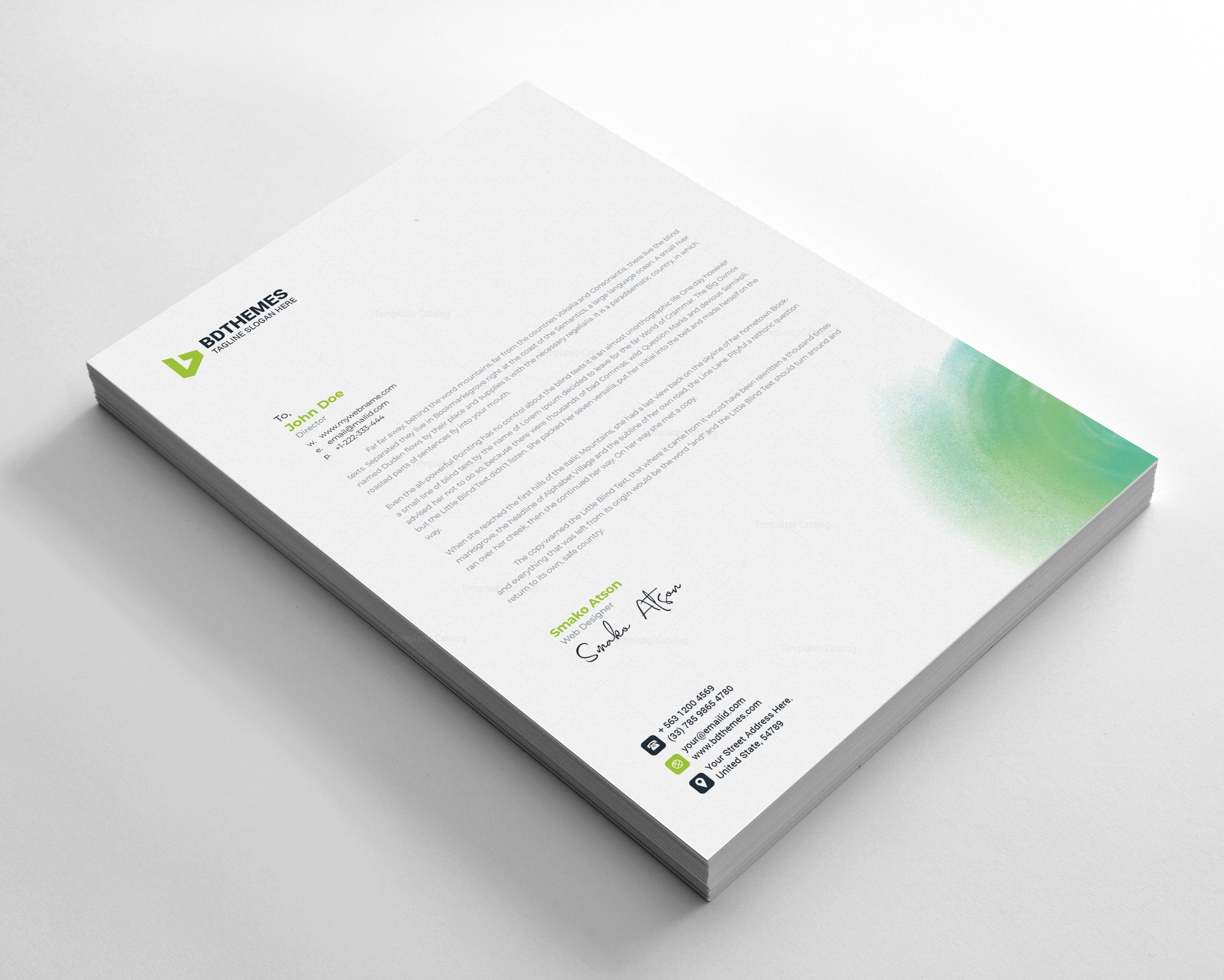 Environment Letterhead Design Template - Graphic Templates