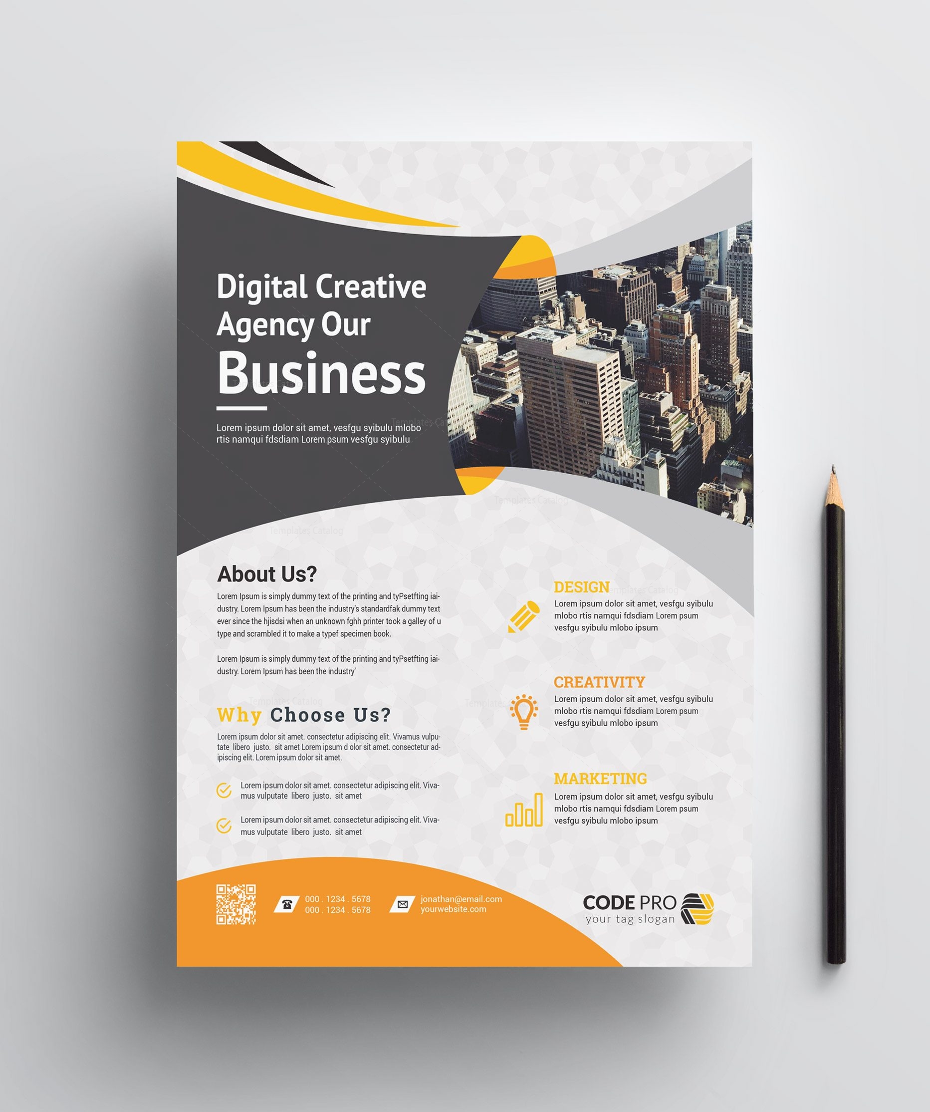 Excellent Print Flyer Template - Graphic Templates
