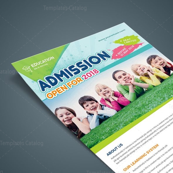 Excellent School Flyer Design Template - Graphic Templates